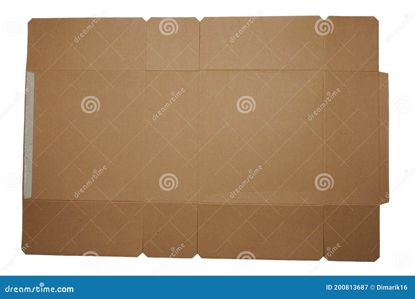 Flat Paper Unfolded Box Royalty-Free Stock Photography | CartoonDealer ...
