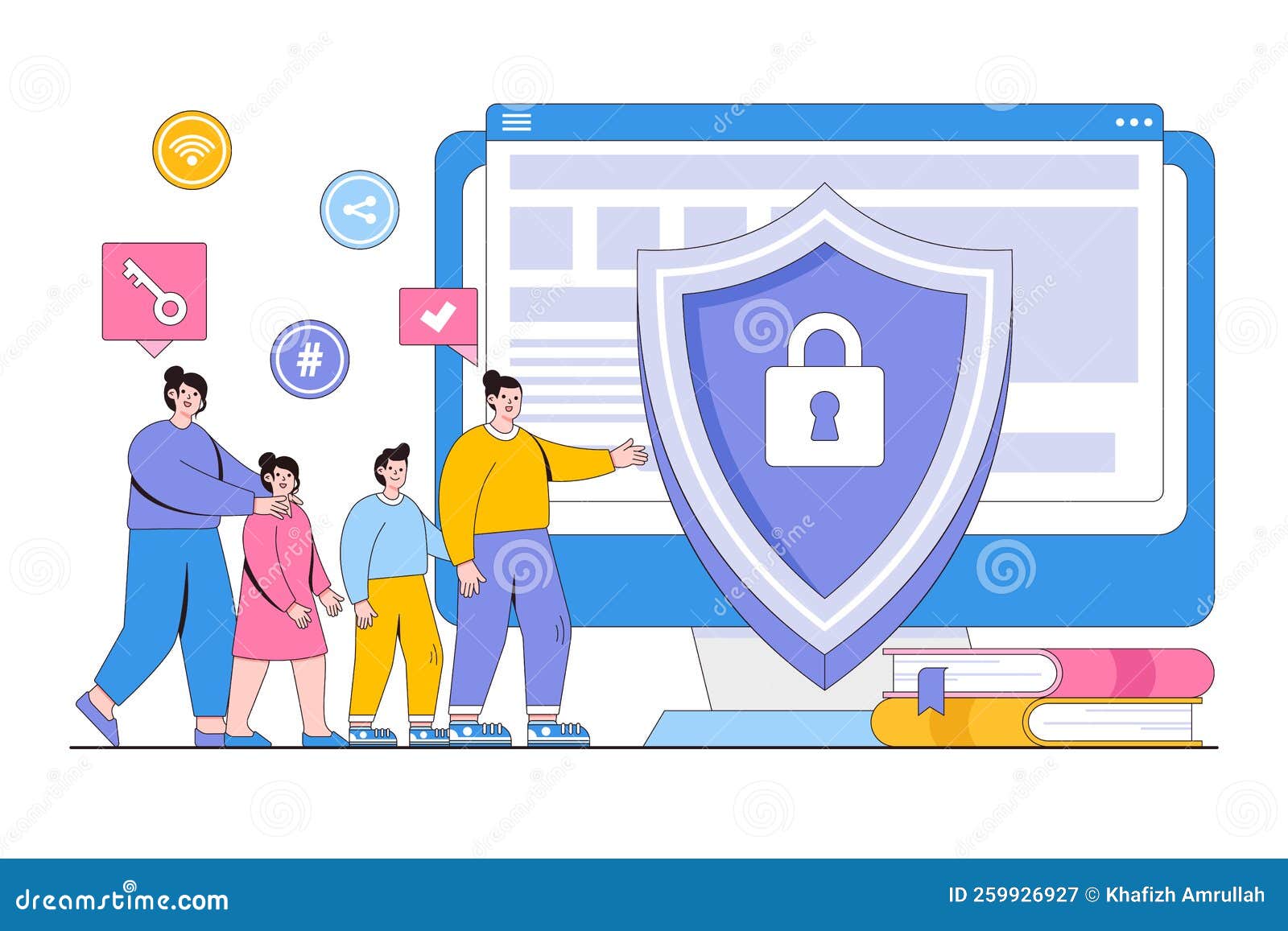 Flat Parental Control Software with Parents and Children Using Content ...