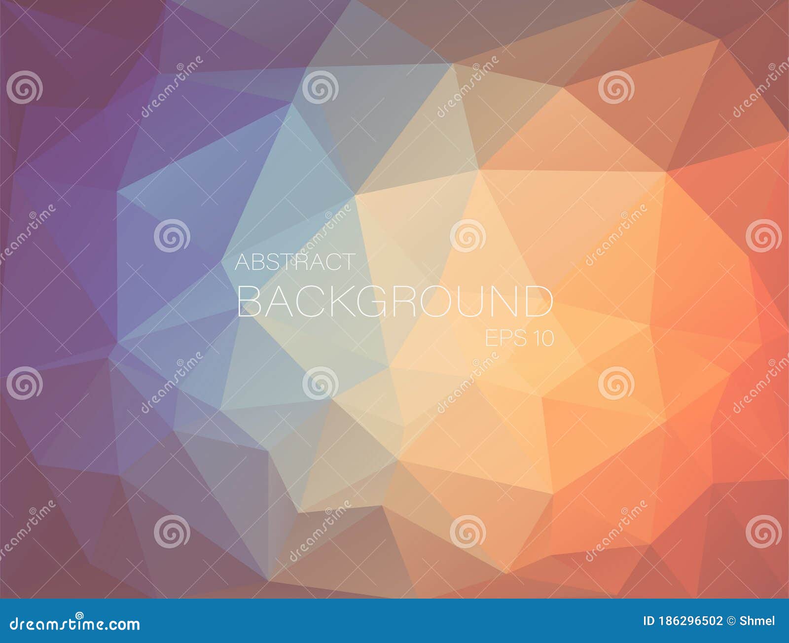 Flat Pastel Color Triangle Geometric Wallpaper Stock Vector ...