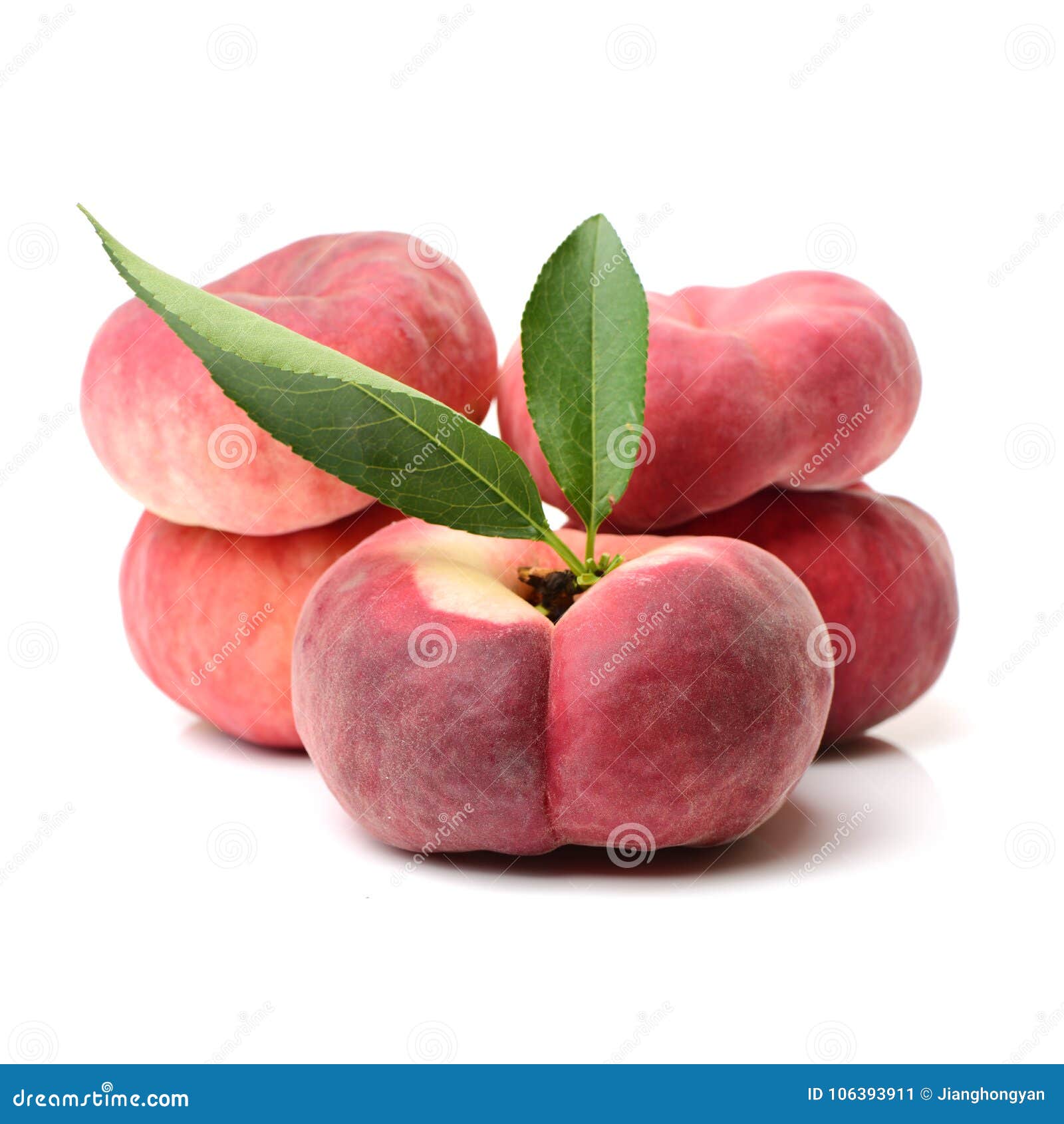 Flat peach stock image. Image of peach, saucer, doughnut - 106393911