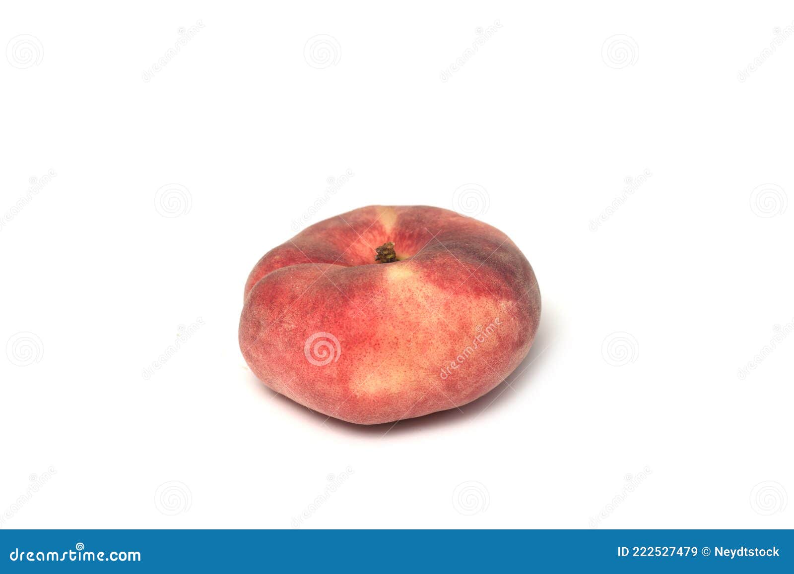 Flat Peach on White Background Stock Image - Image of orange, dessert ...