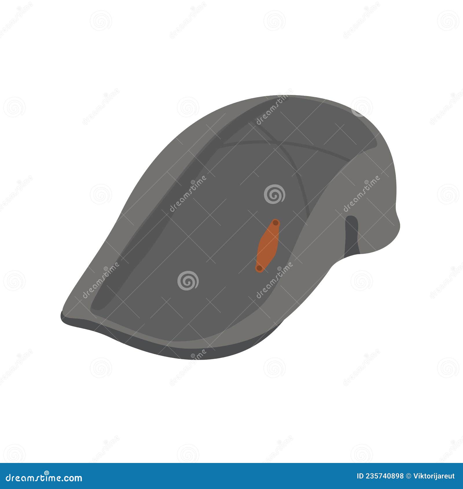 Flat Peaky Scally Cap Isolated On White Background Vector Illustration ...