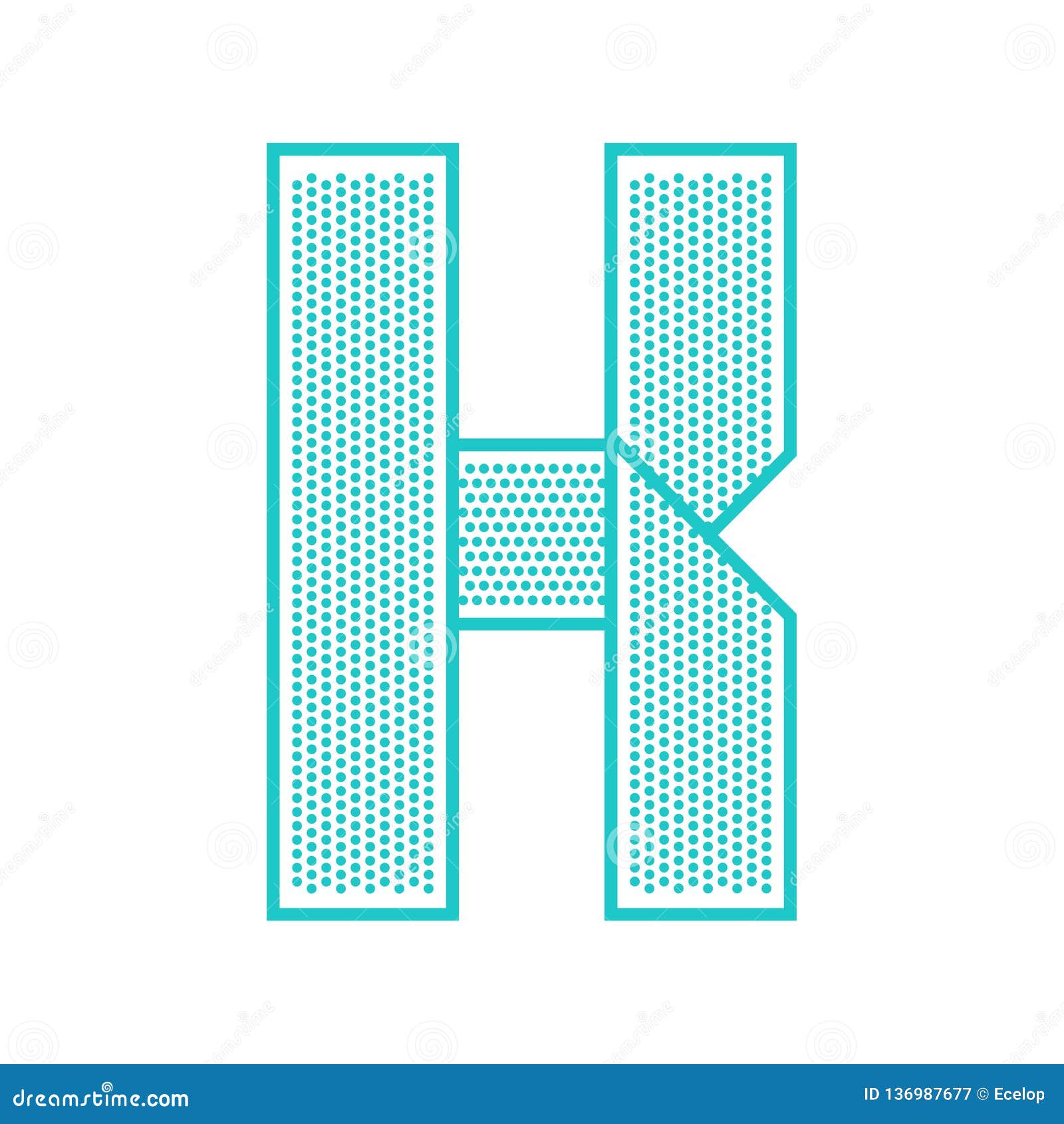 Flat perforate font stock vector. Illustration of graphic - 136987677