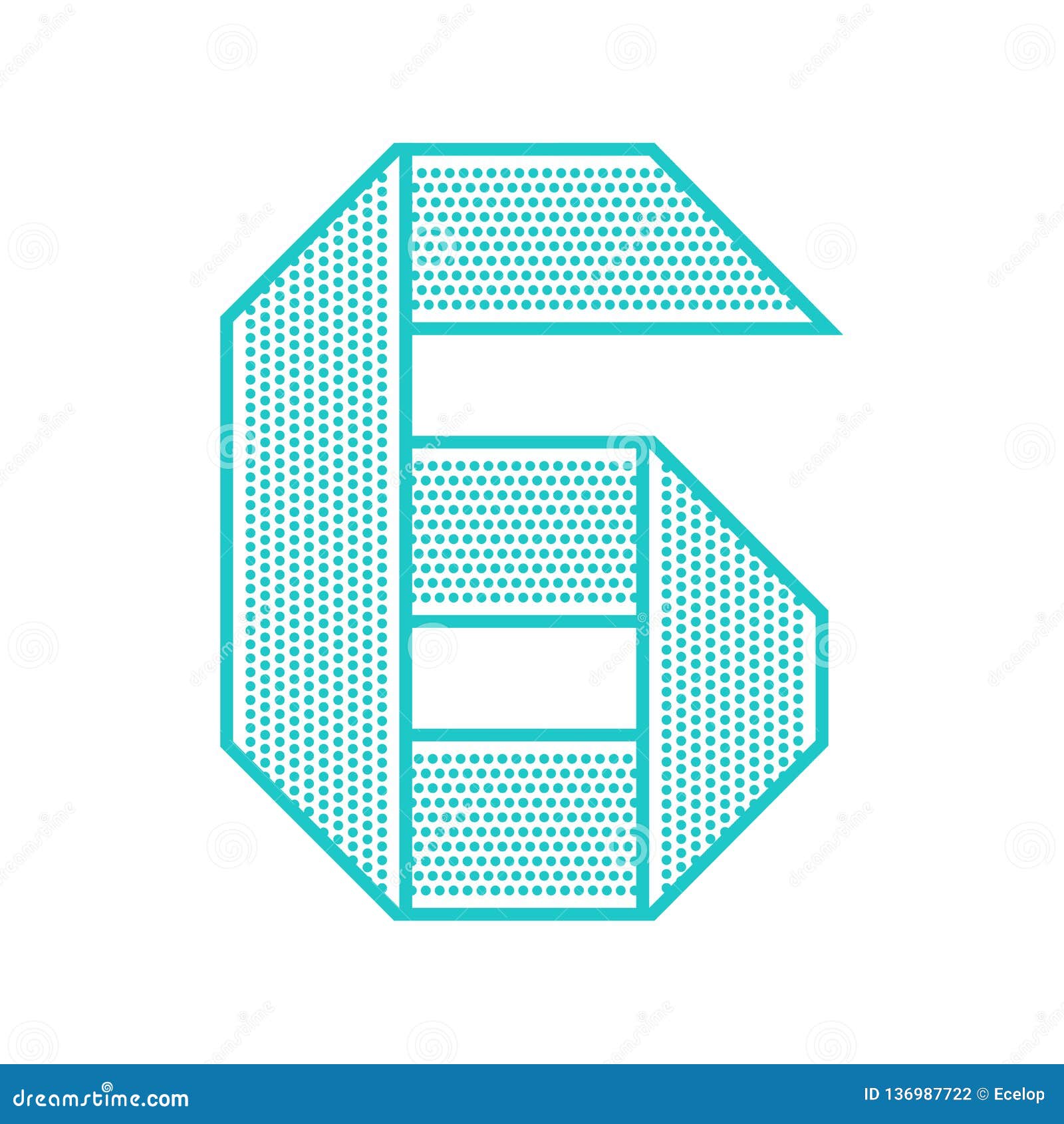 Flat perforate font stock vector. Illustration of design - 136987722