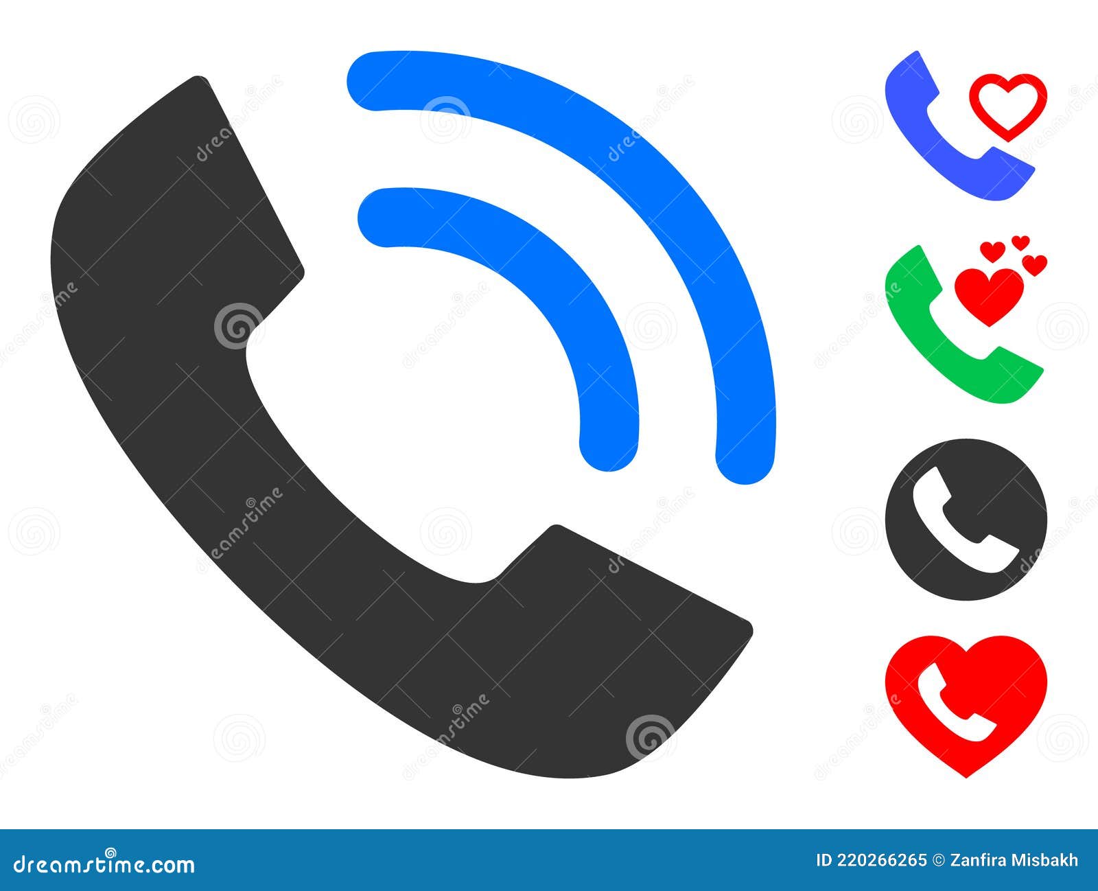 Flat Phone Ring Vector Icon Image Stock Vector - Illustration of design ...