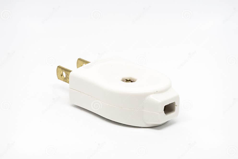 2 flat pins plug stock image. Image of background, energy - 67353259