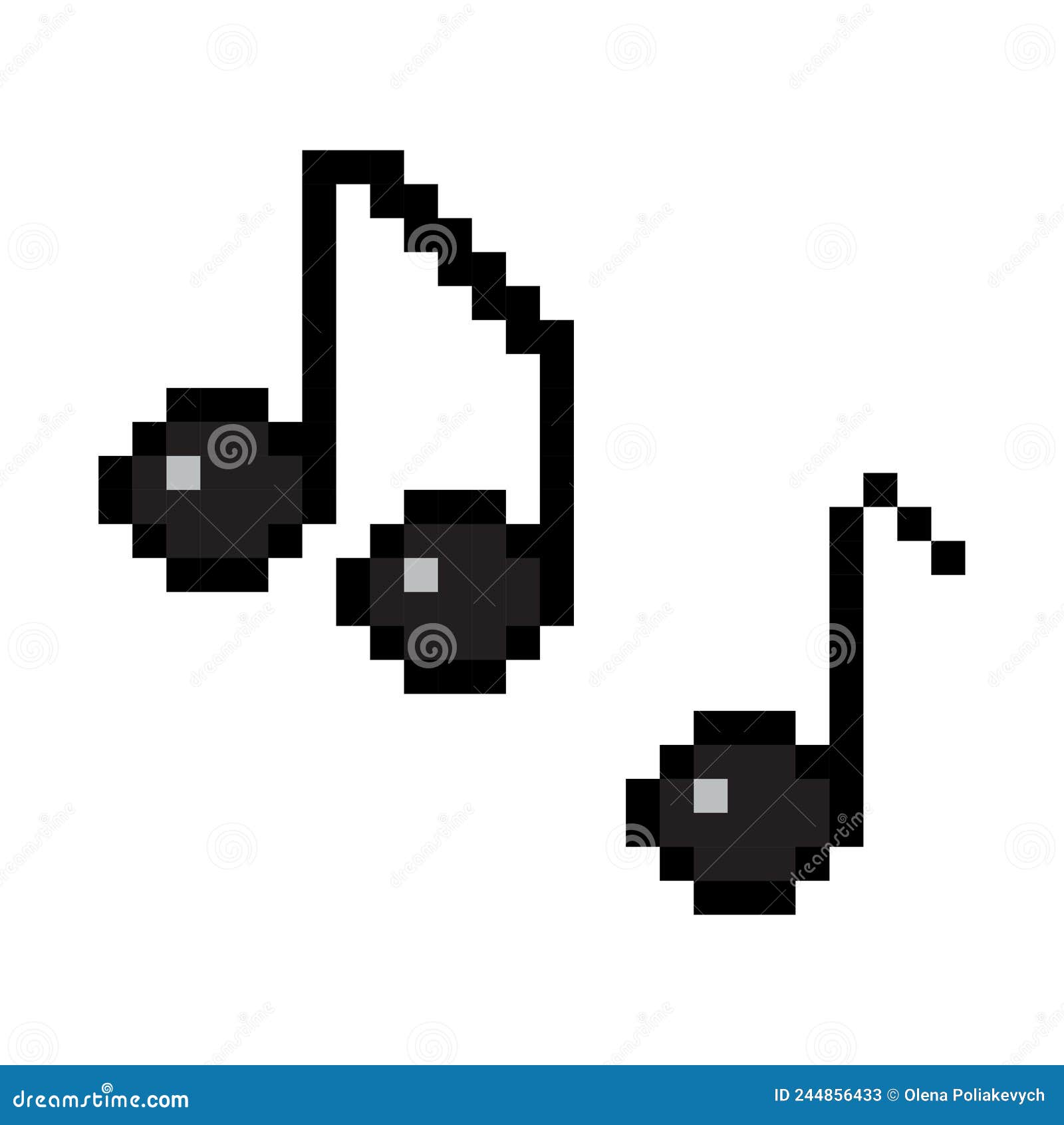 Flat Pixel Notes for Web Background Design. Print Design. Vector ...