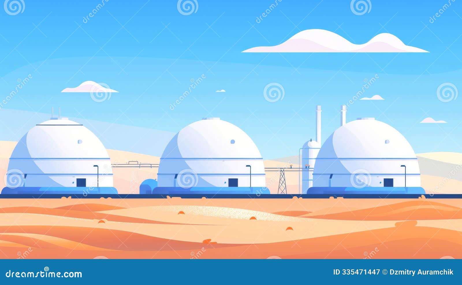 From the Flat Plains, these Storage Tanks Stand Out with Their Immense ...