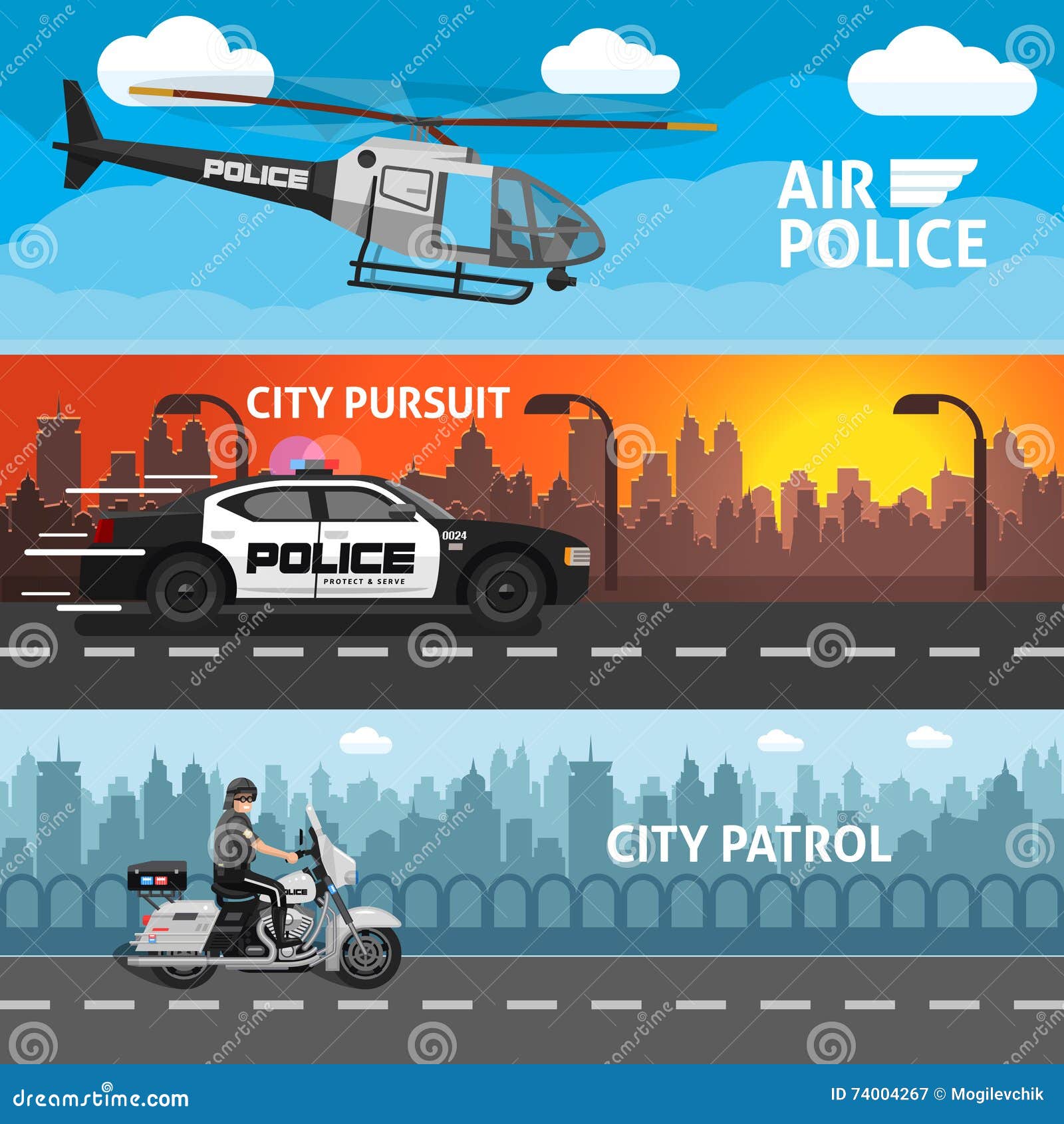 Police Web Banner Templates Set Vector Illustration | CartoonDealer.com ... Police Web Banner Templates Set Vector Illustration | CartoonDealer.com ...