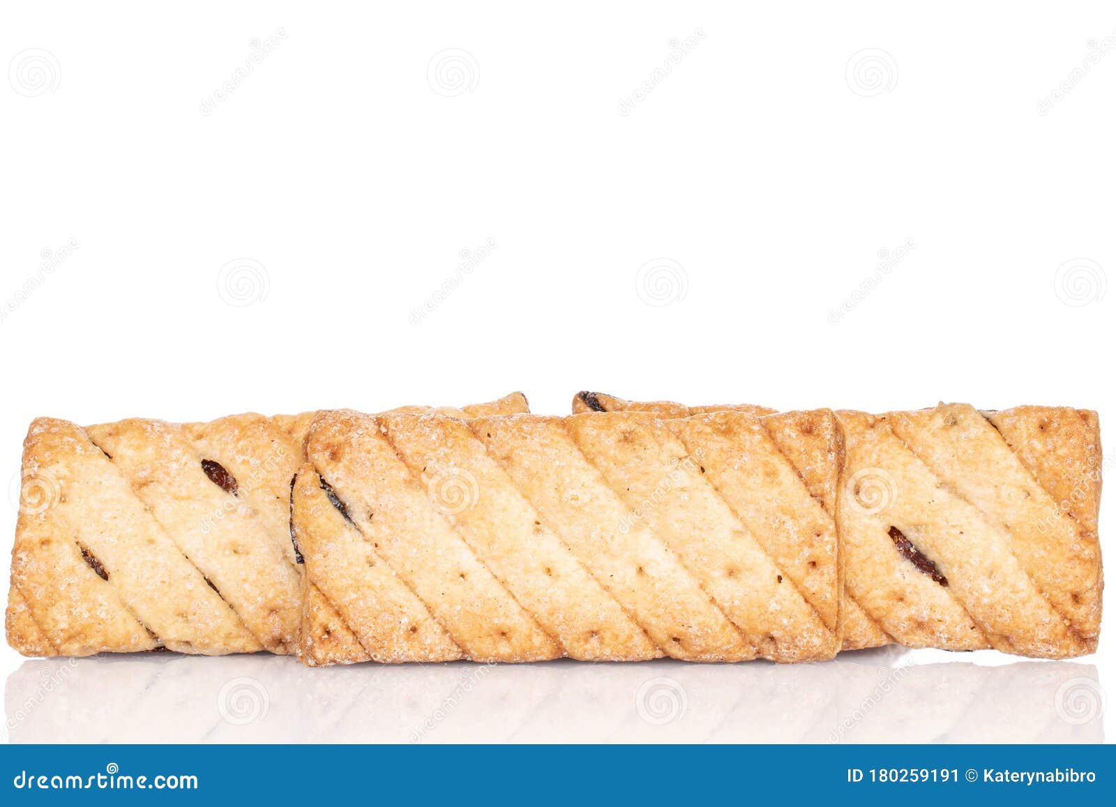 Flat puff cookie on white stock image. Image of baking - 180259191