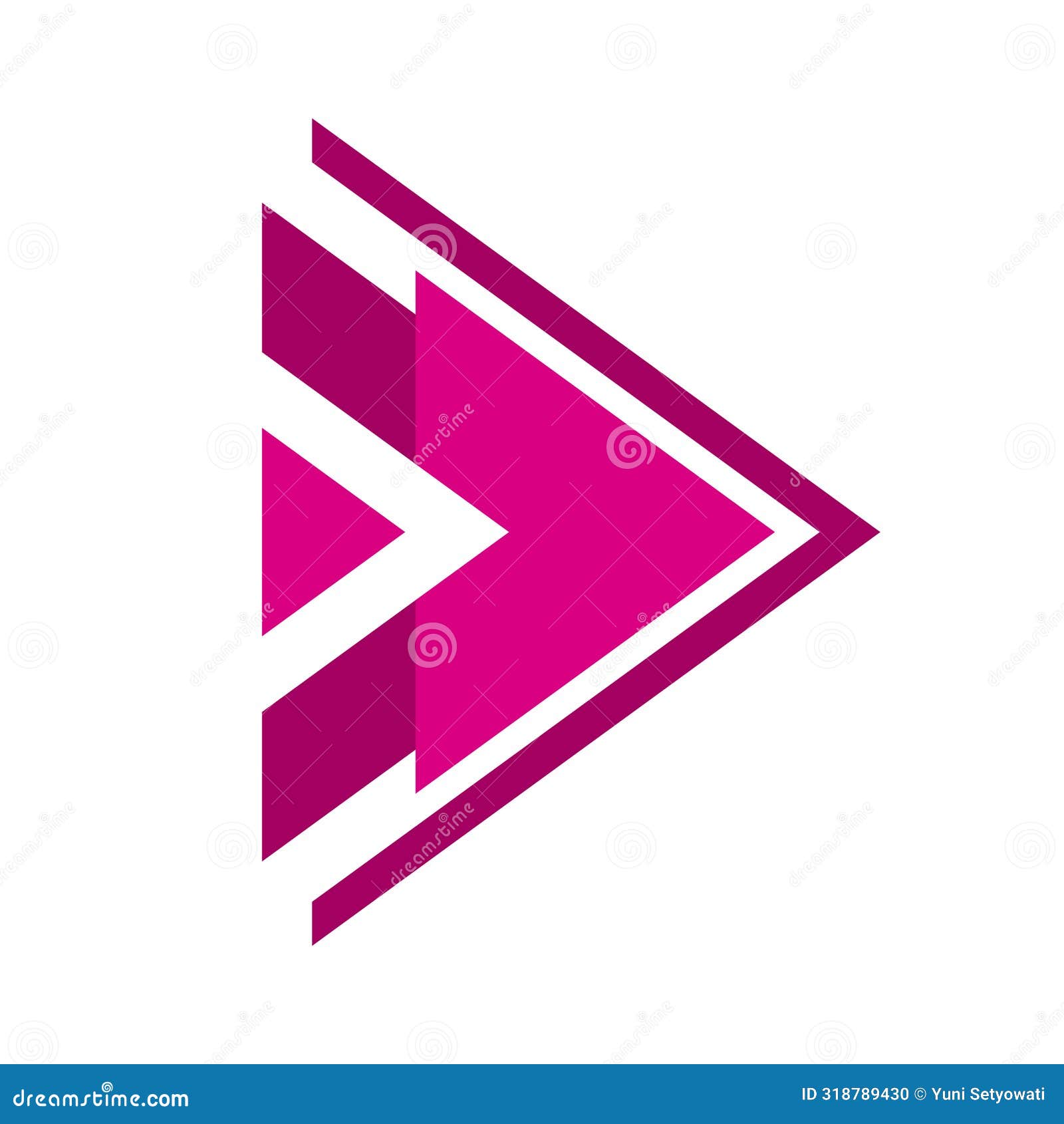 Arrow Head Direction Bullet Point Number Icon Vector Illustration Stock ...