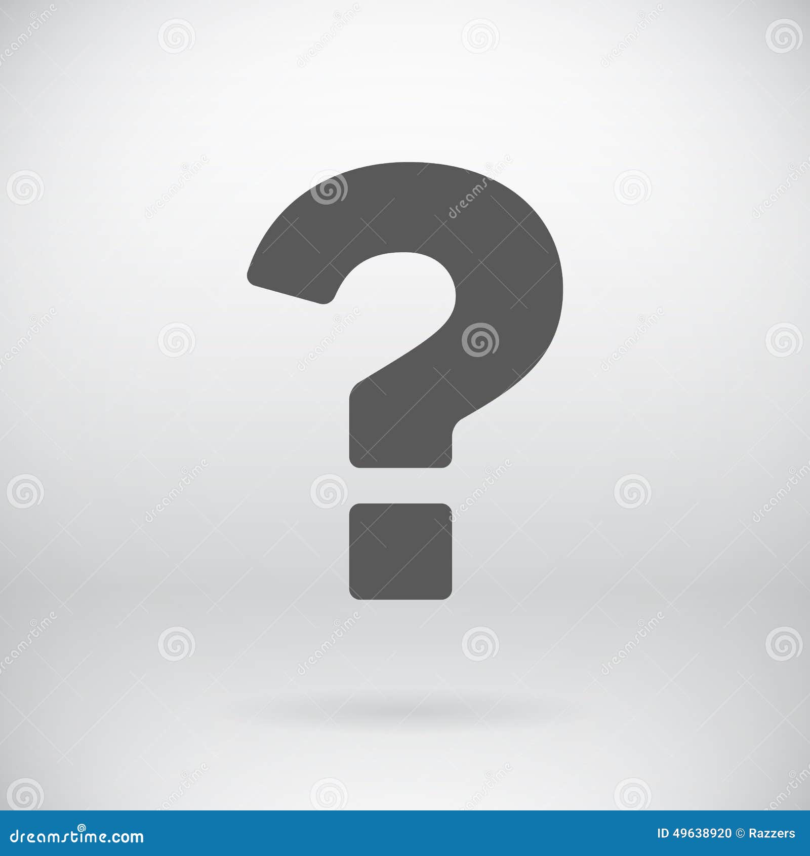 Flat Question Sign Vector Ask Symbol Background Stock Vector ...