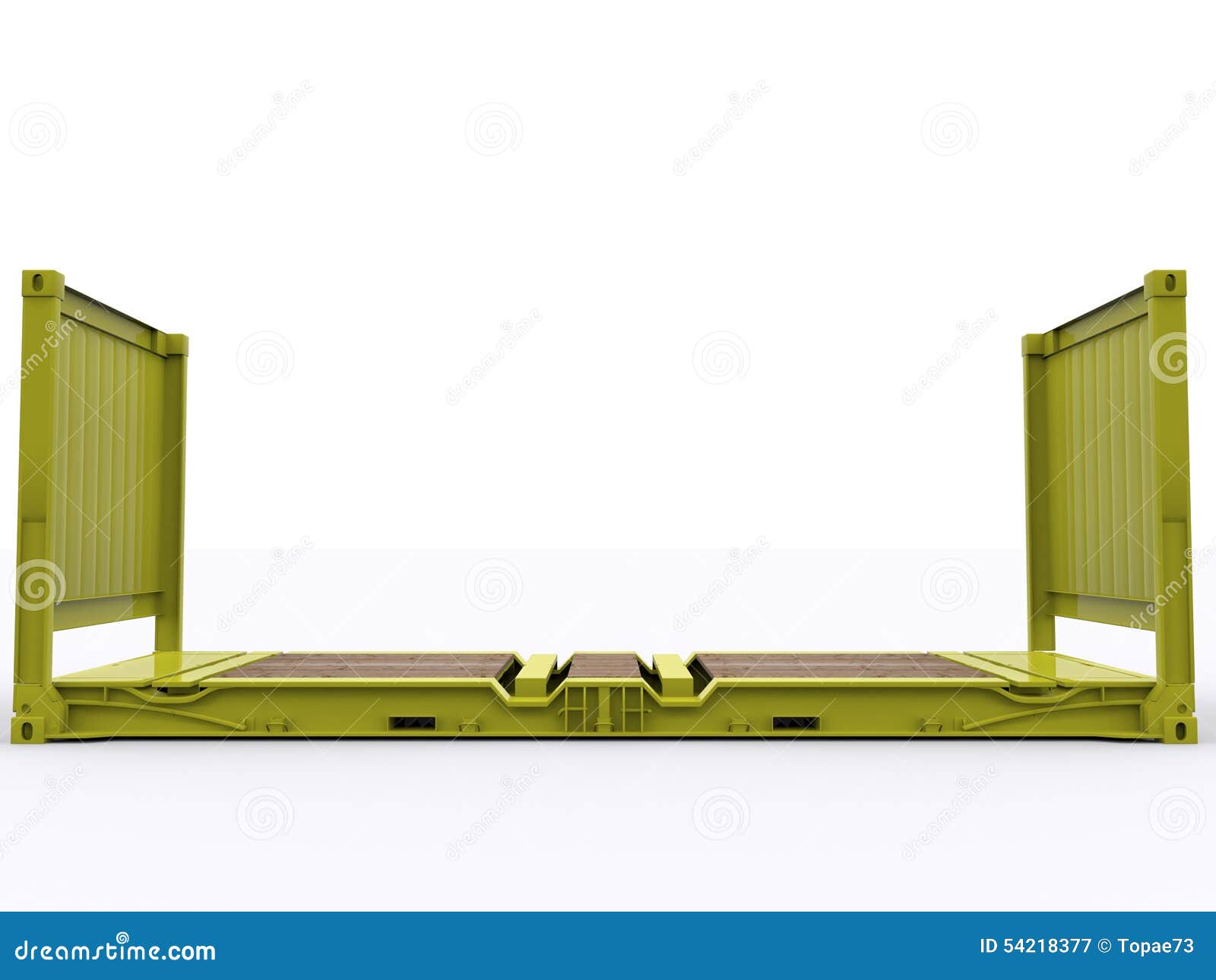 Flat Rack Container stock illustration. Illustration of crate - 54218377