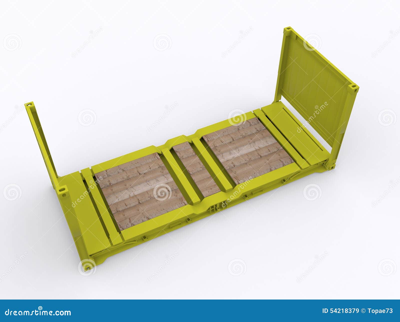 Flat Rack Container stock illustration. Illustration of commerce - 54218379