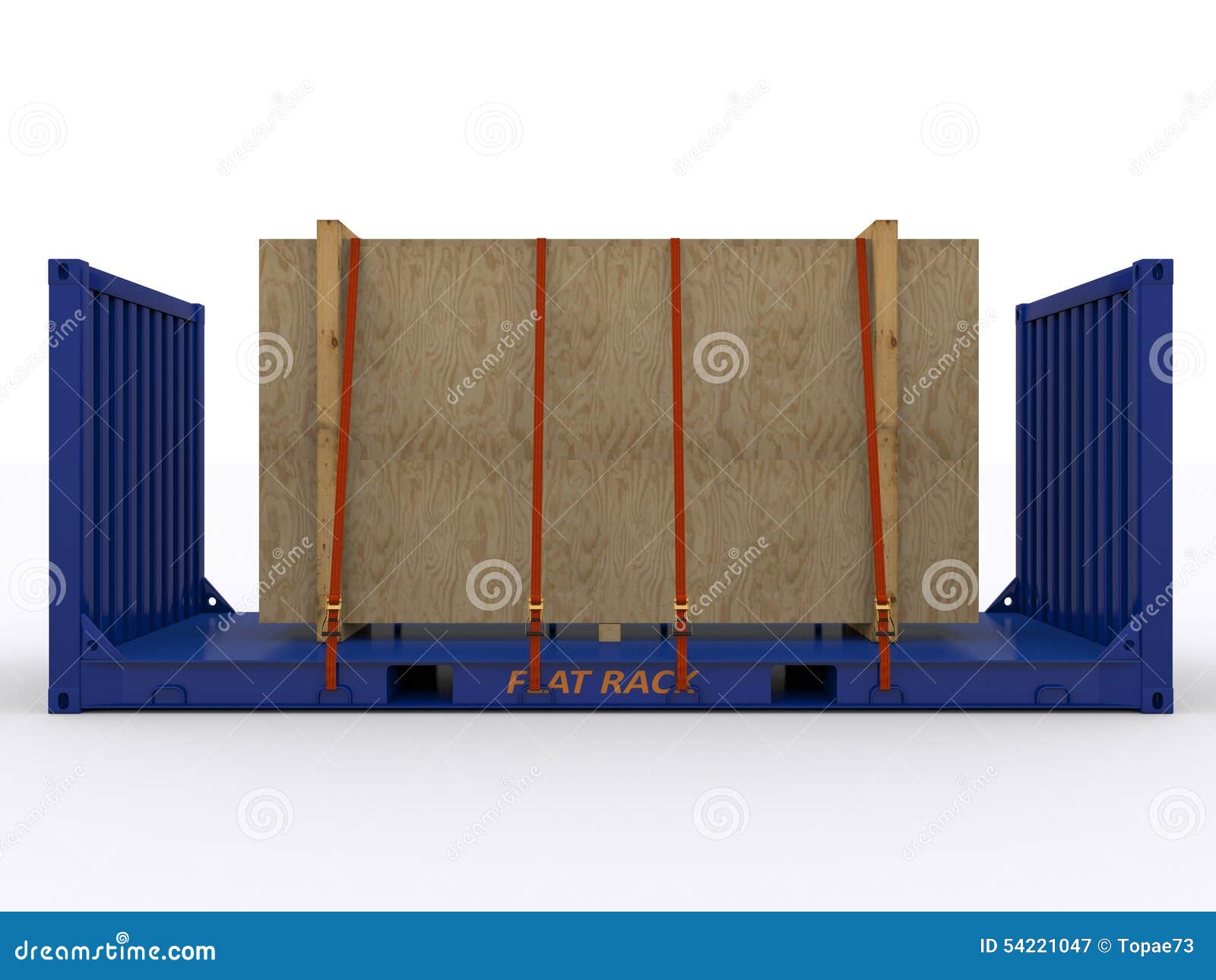 Flat Rack Container stock illustration. Illustration of industry - 54221047