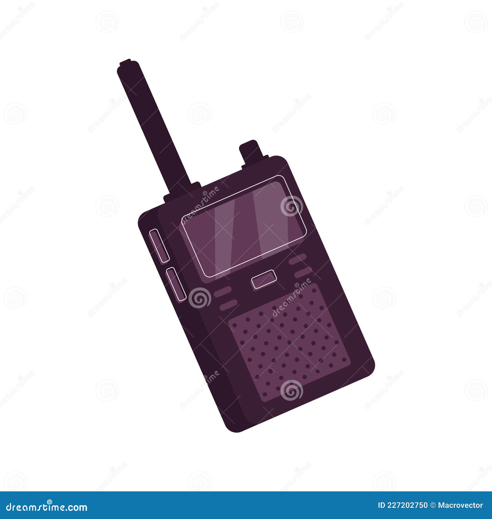 VHF Radio Transceiver Icon Vector Royalty-Free Illustration ...