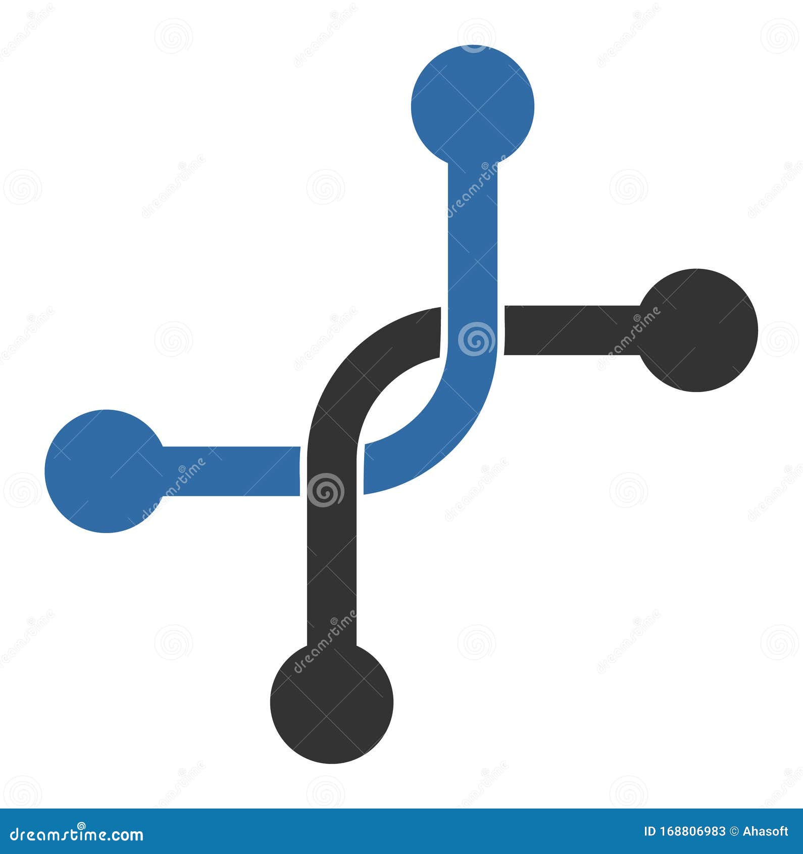Flat Raster Bypass Connection Icon Stock Illustration Illustration Of Raster Flat 168806983