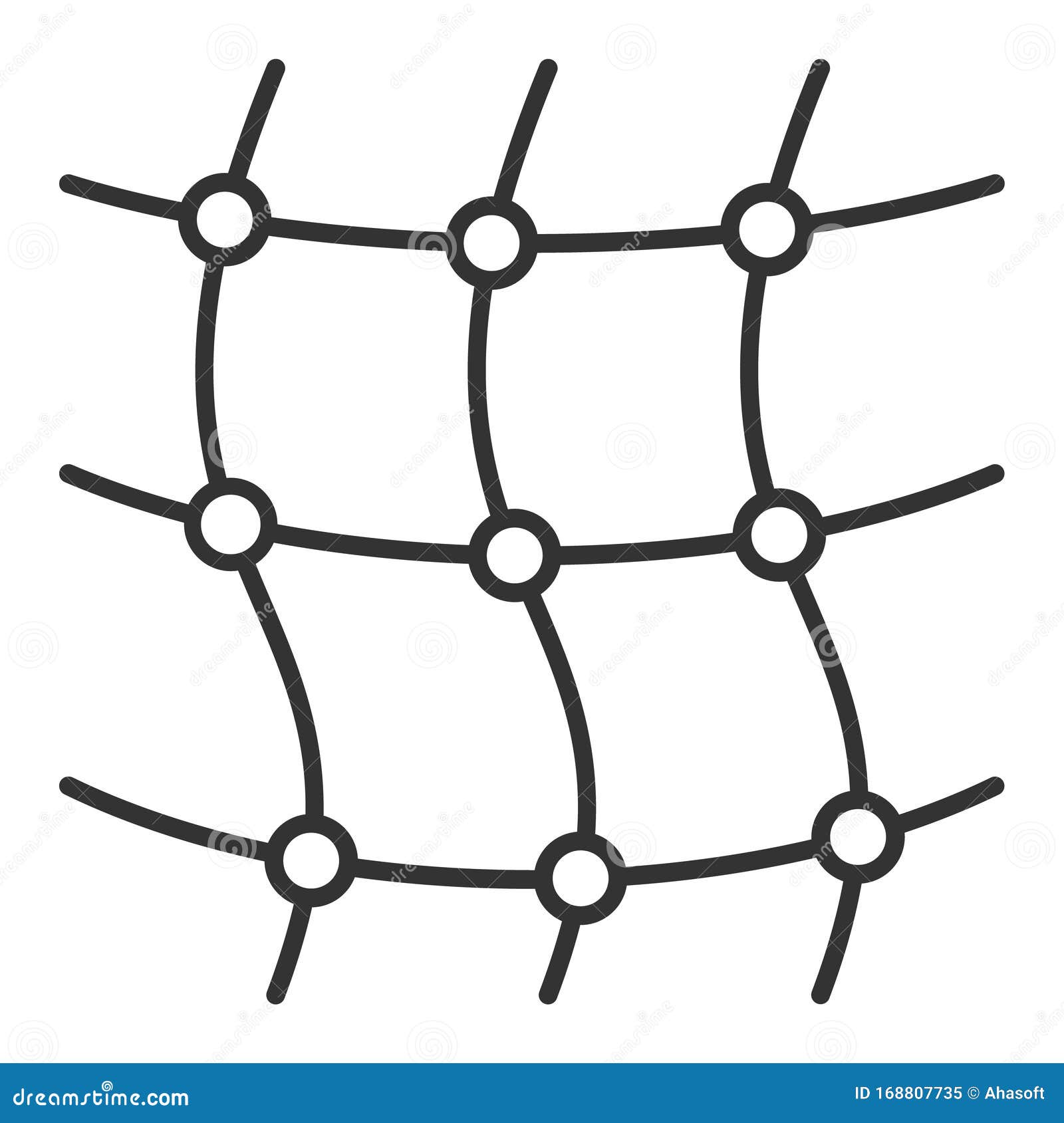 Flat Raster Mesh Net Icon stock illustration. Illustration of geometric ...