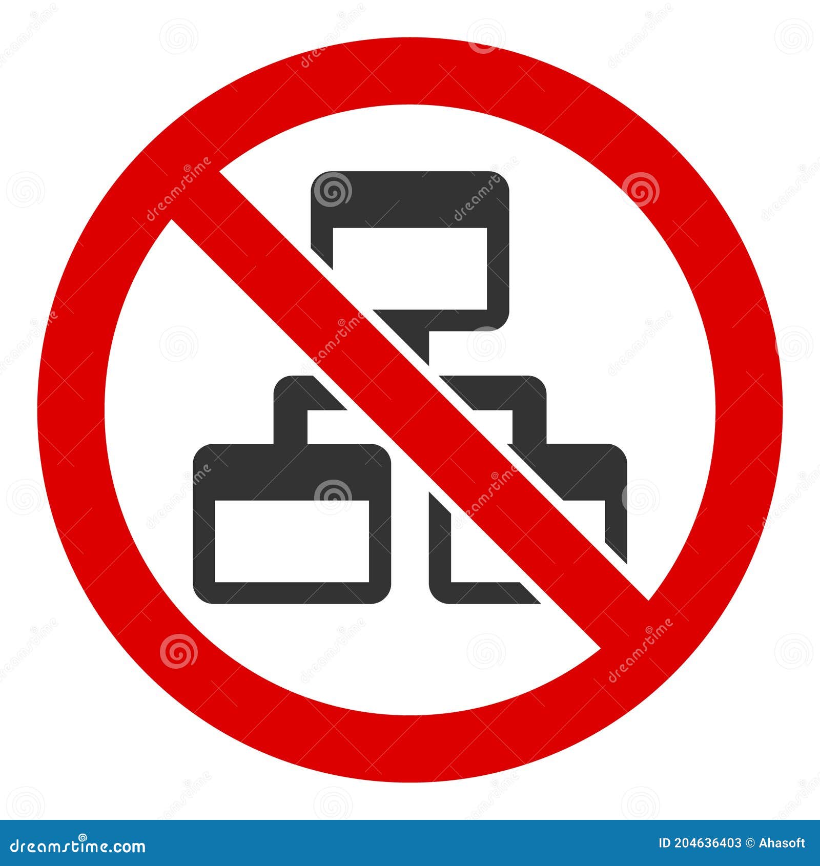 Flat Raster No Computer Network Icon Stock Illustration - Illustration ...