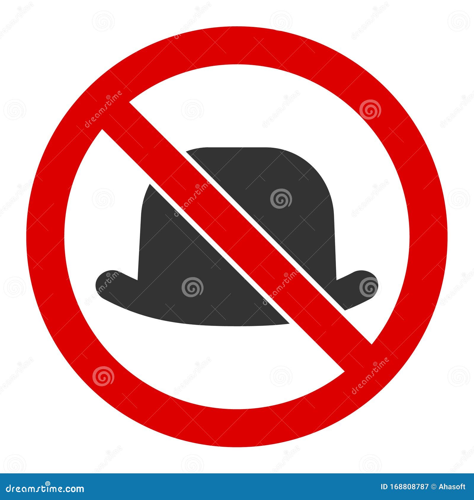 Flat Raster No Hat Icon stock illustration. Illustration of prohibited ...