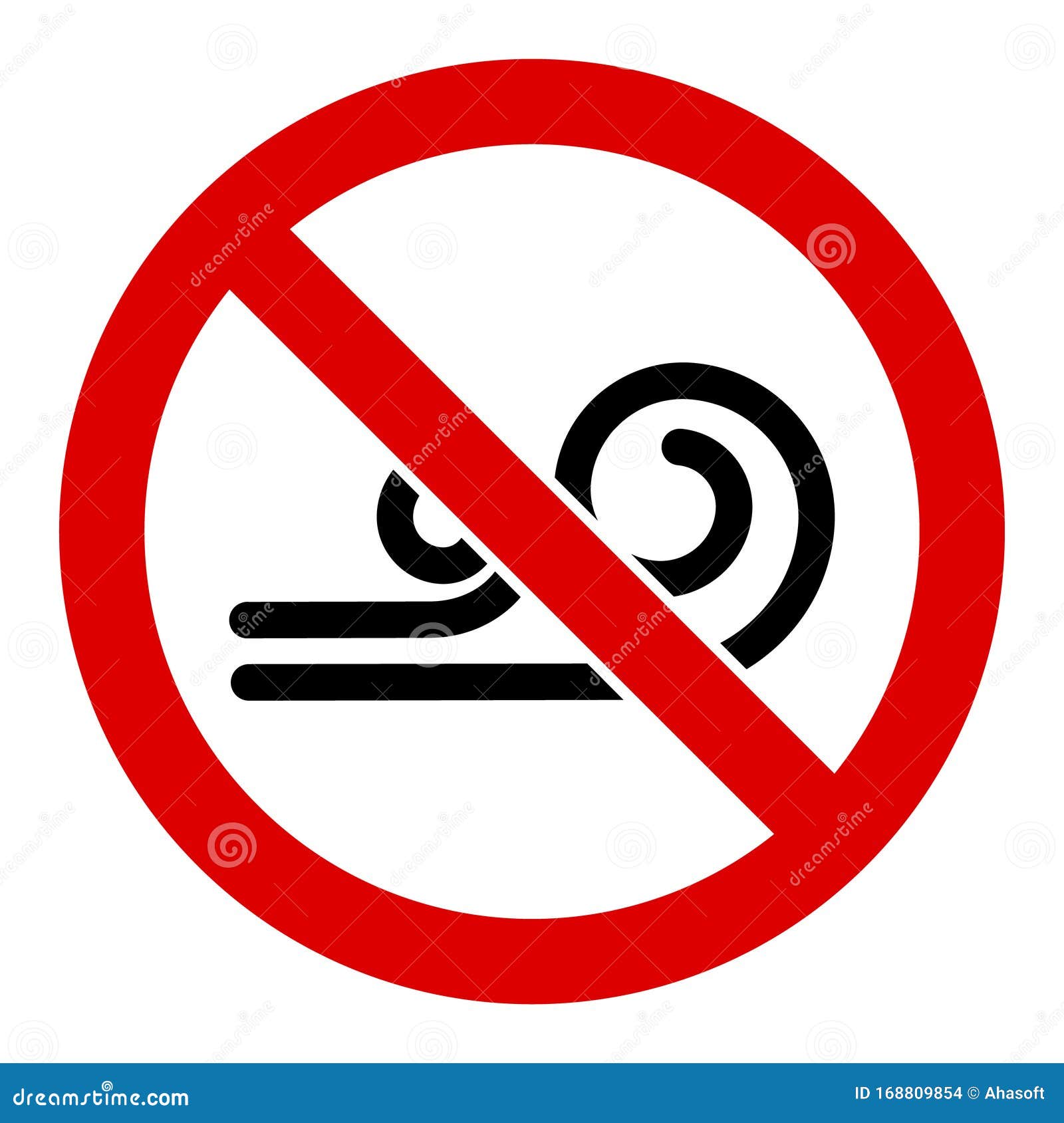 Attention Wind Caution Sign Crosswind Vector Isolated Danger Warning ...