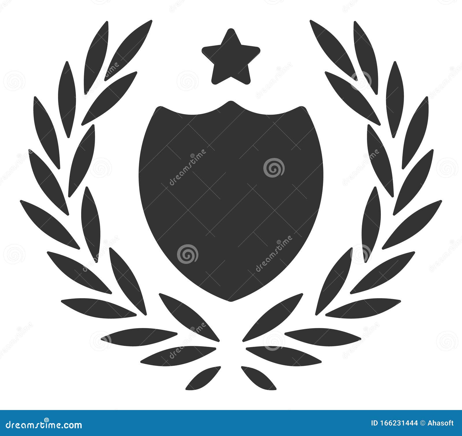 Flat Raster Official Insurance Shield Icon Stock Illustration ...