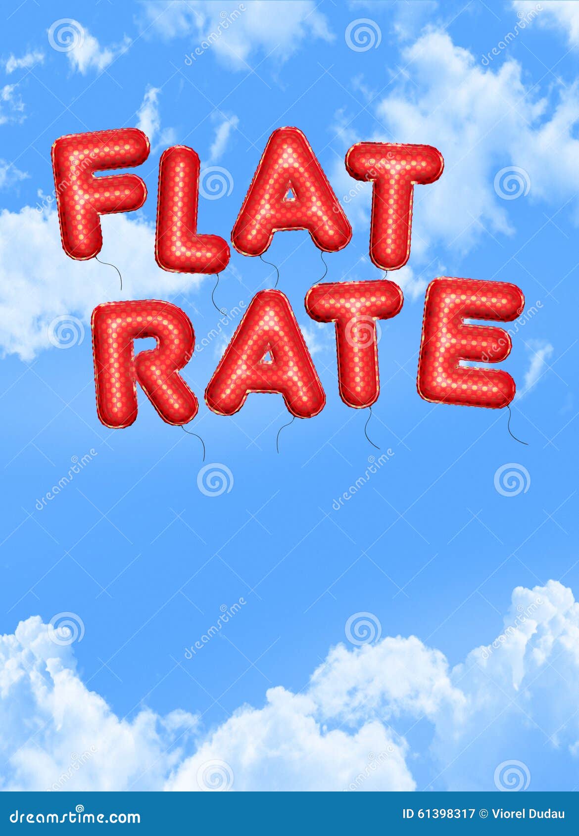 Flat rate stock illustration. Illustration of pricing - 61398317