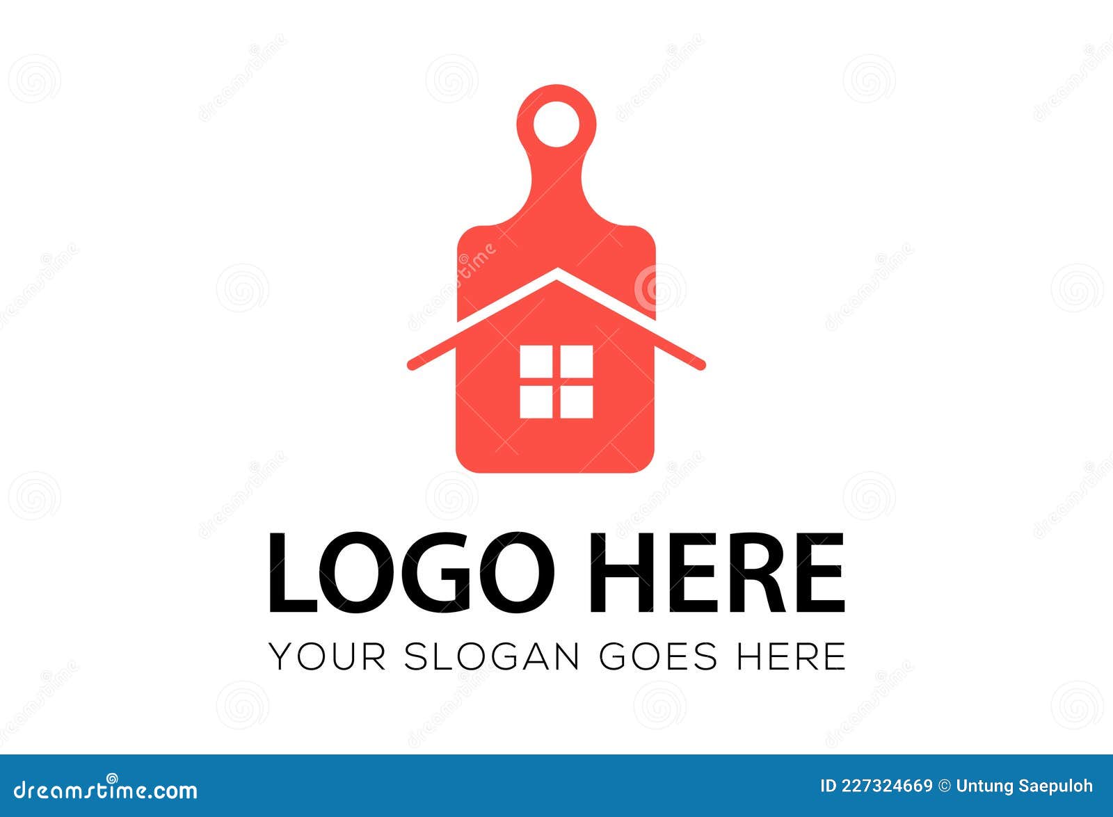 Red Color Urban Modern Building Logo Design Stock Vector - Illustration ...