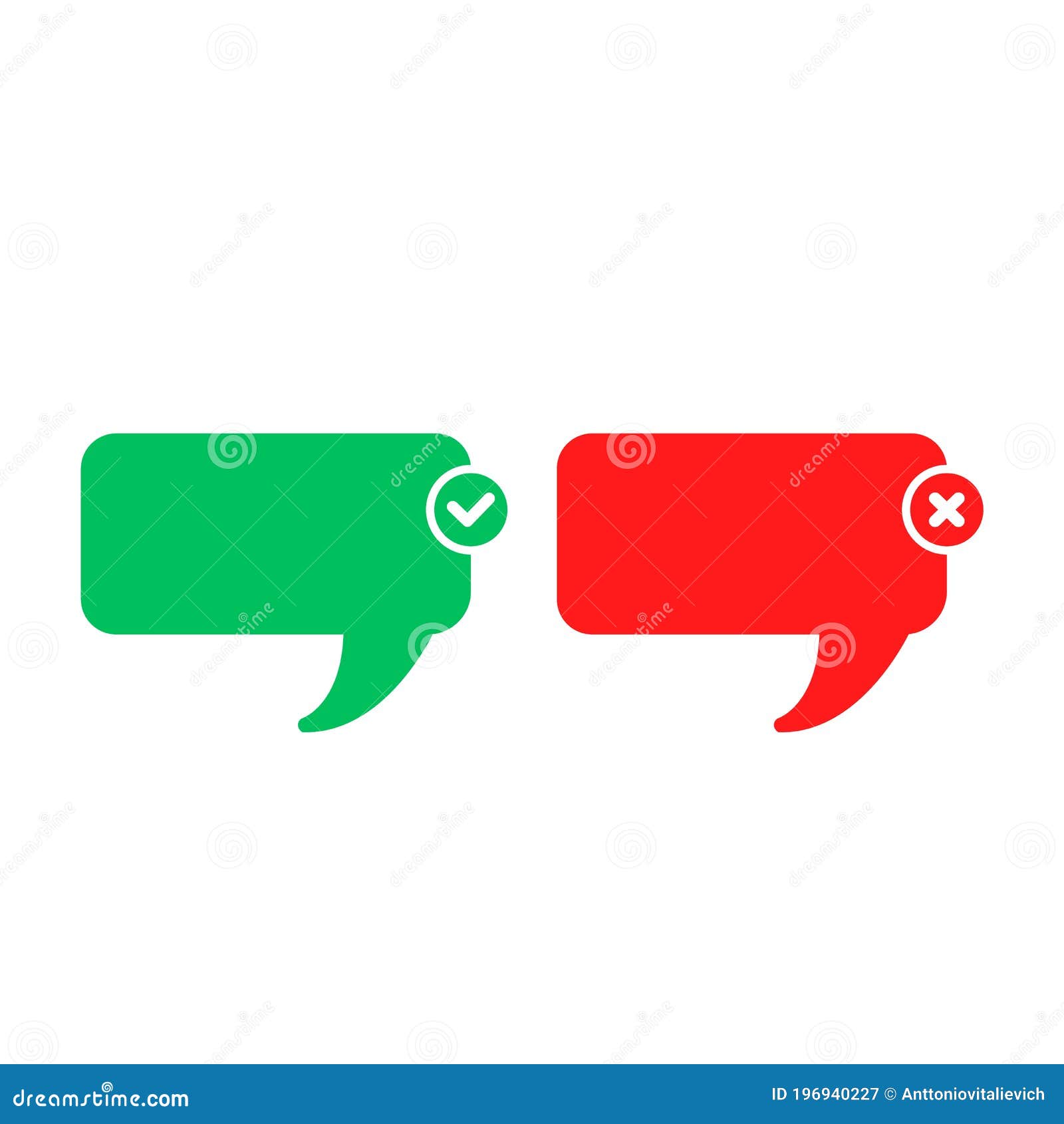 Negative, Red Check Mark Folder Icon Stock Illustration | CartoonDealer ...