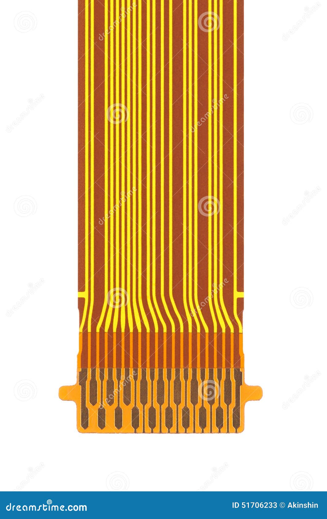 Flat ribbon cable stock image. Image of micro, orange - 51706233