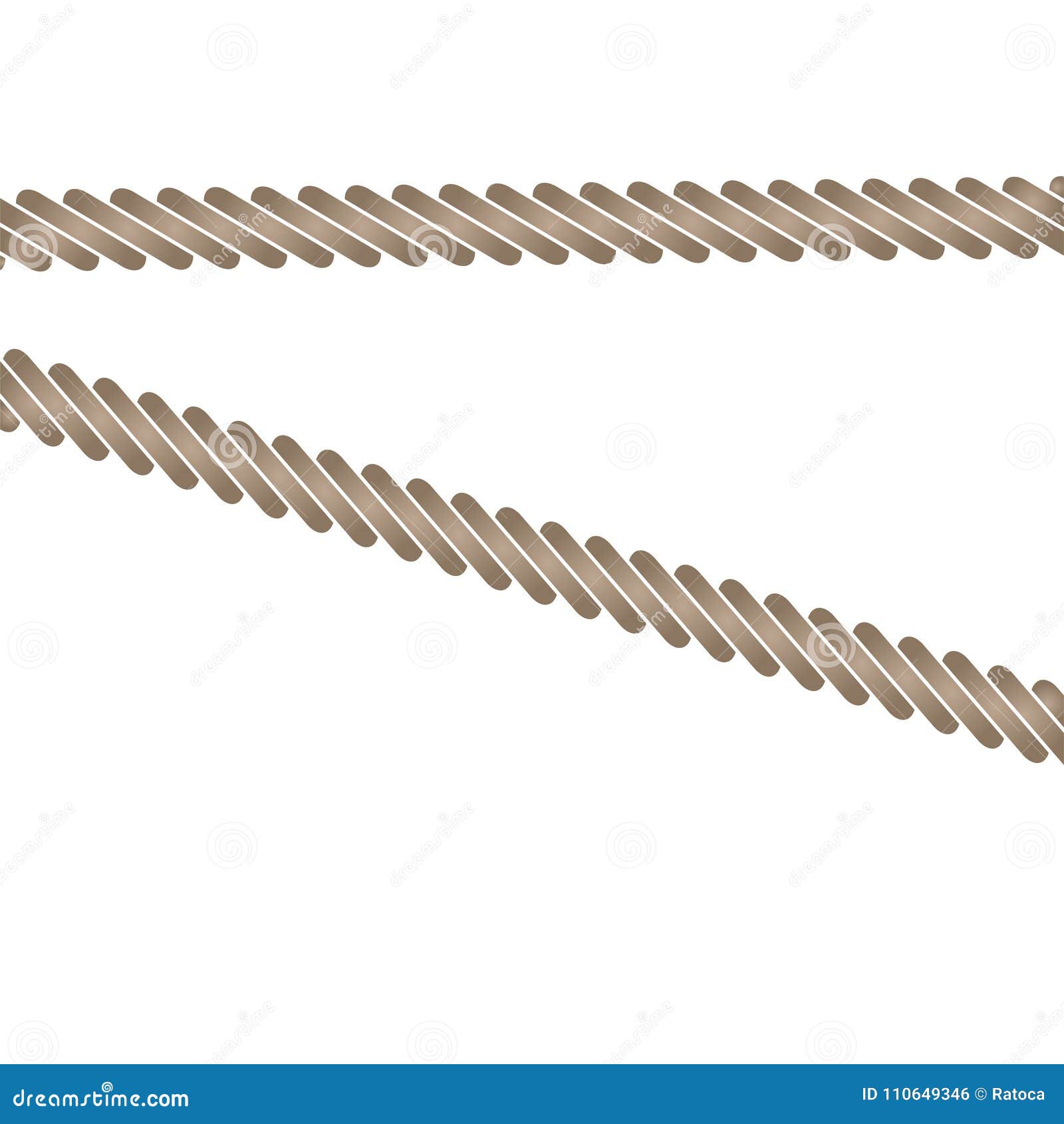 Flat rope illustration stock vector. Illustration of white - 110649346