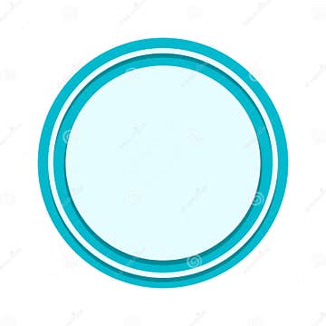 Blue Round Bullet and Number Point Vector Illustration Stock ...
