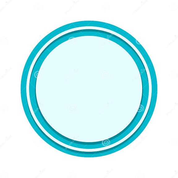 Blue Round Bullet and Number Point Vector Illustration Stock ...