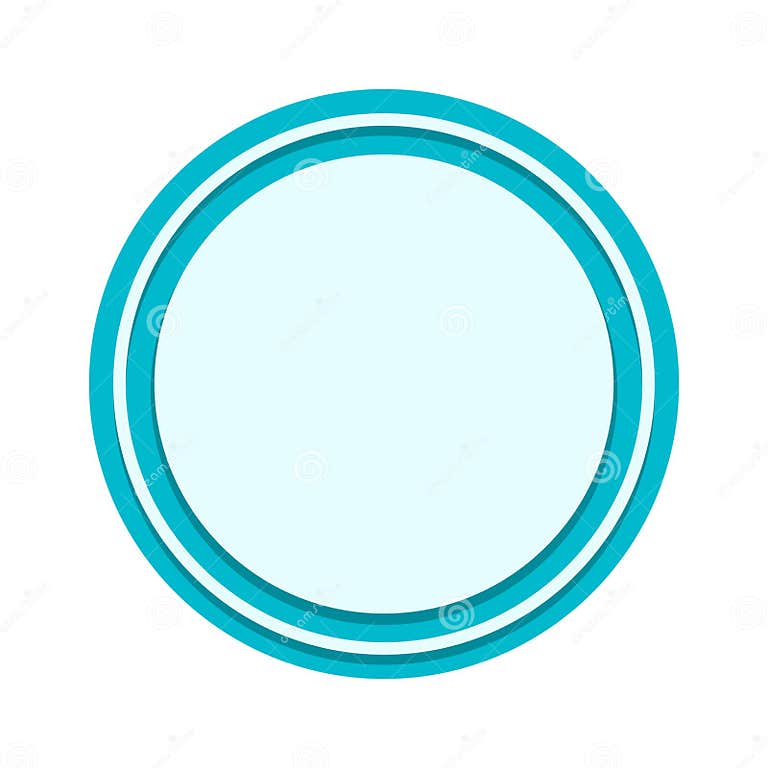 Blue Round Bullet and Number Point Vector Illustration Stock ...