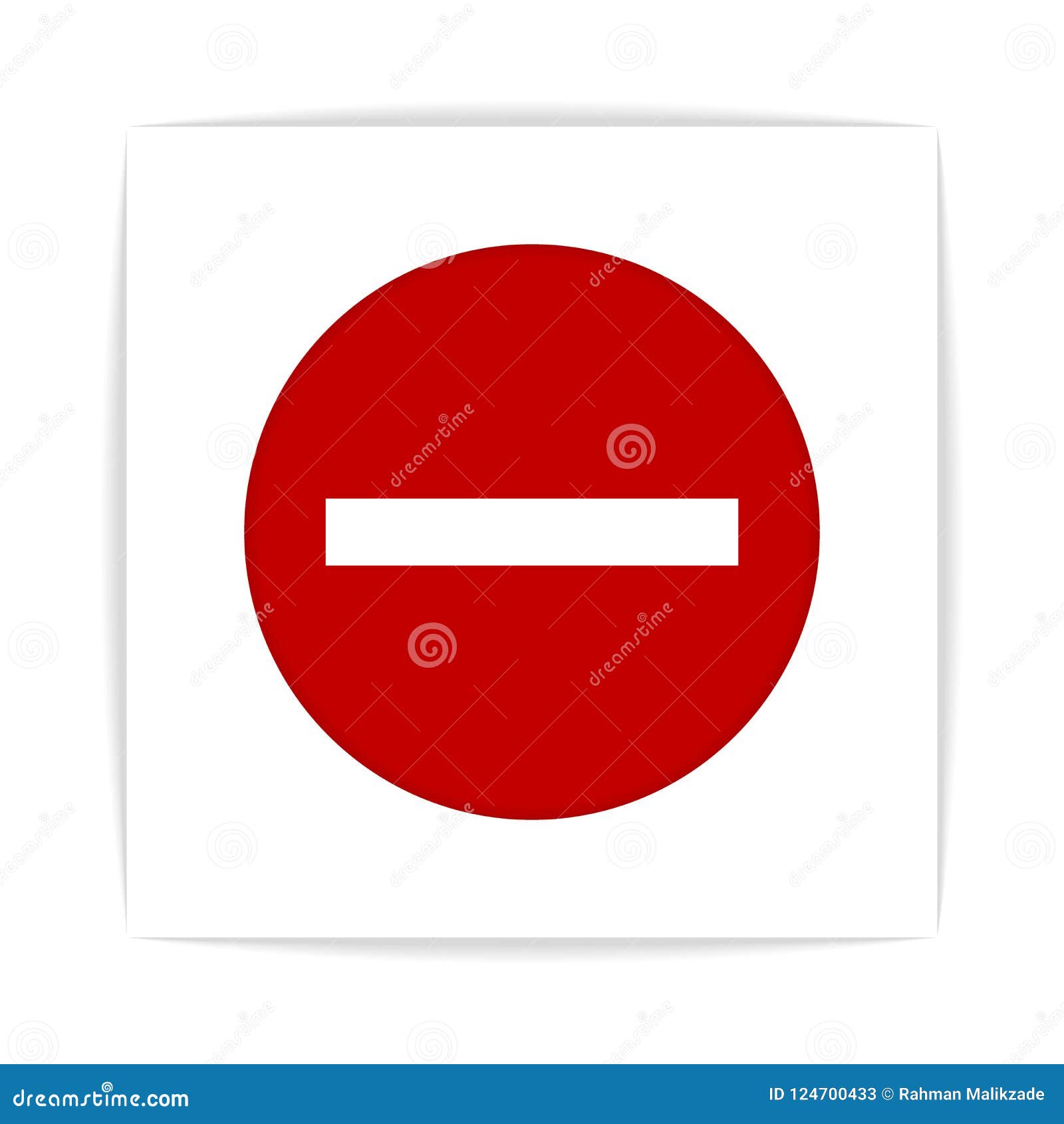 Flat Round Minus Sign Red Icon, Button Stock Vector - Illustration of ...
