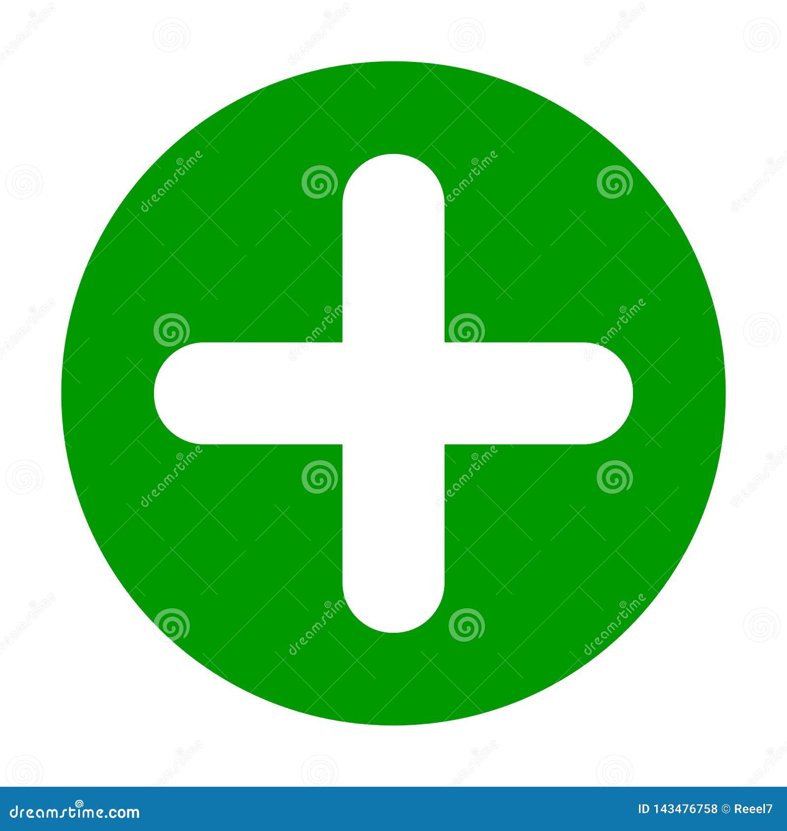 Flat Round Plus Sign Green Icon, Button. Positive Symbol Isolated on ... Flat Round Plus Sign Green Icon, Button. Positive Symbol Isolated on ...