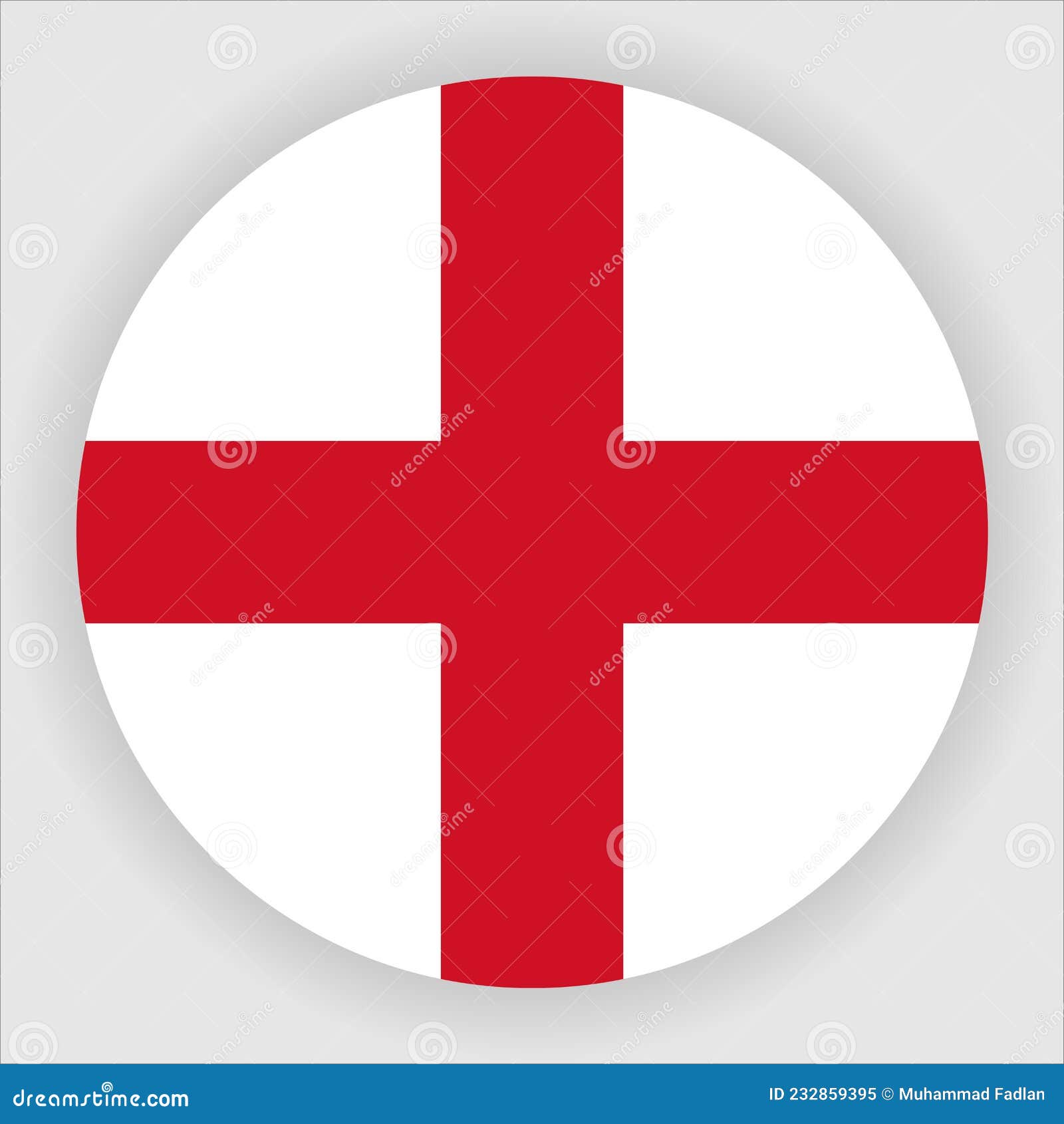 England Flat Rounded Flag Vector Stock Illustration - Illustration of ...