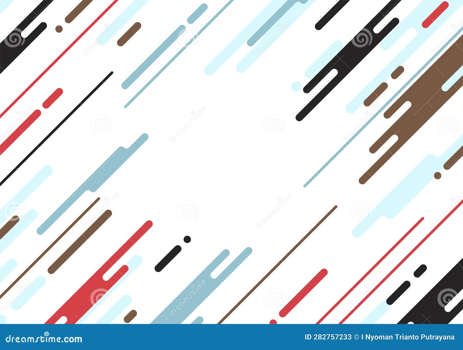 Flat Rounded Background. Abstract Diagonal Stock Vector - Illustration ...