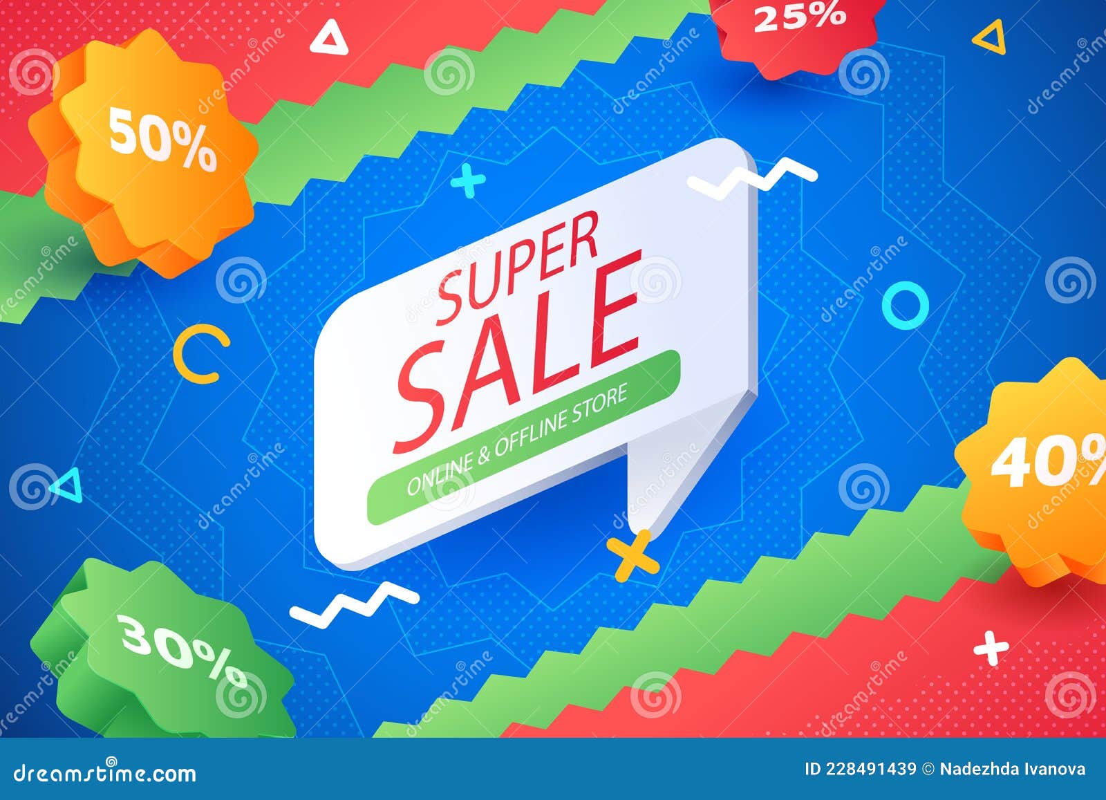 Flat Sale Background Design Vector Illustration. Stock Vector ...
