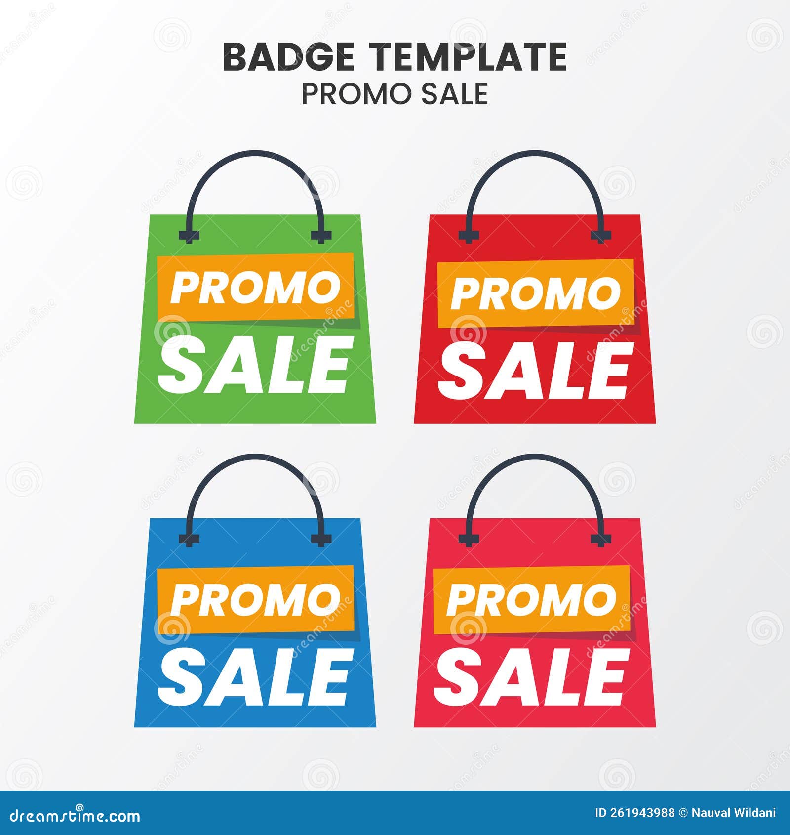 Flat Sale Badge Template Collection Stock Vector - Illustration of ...