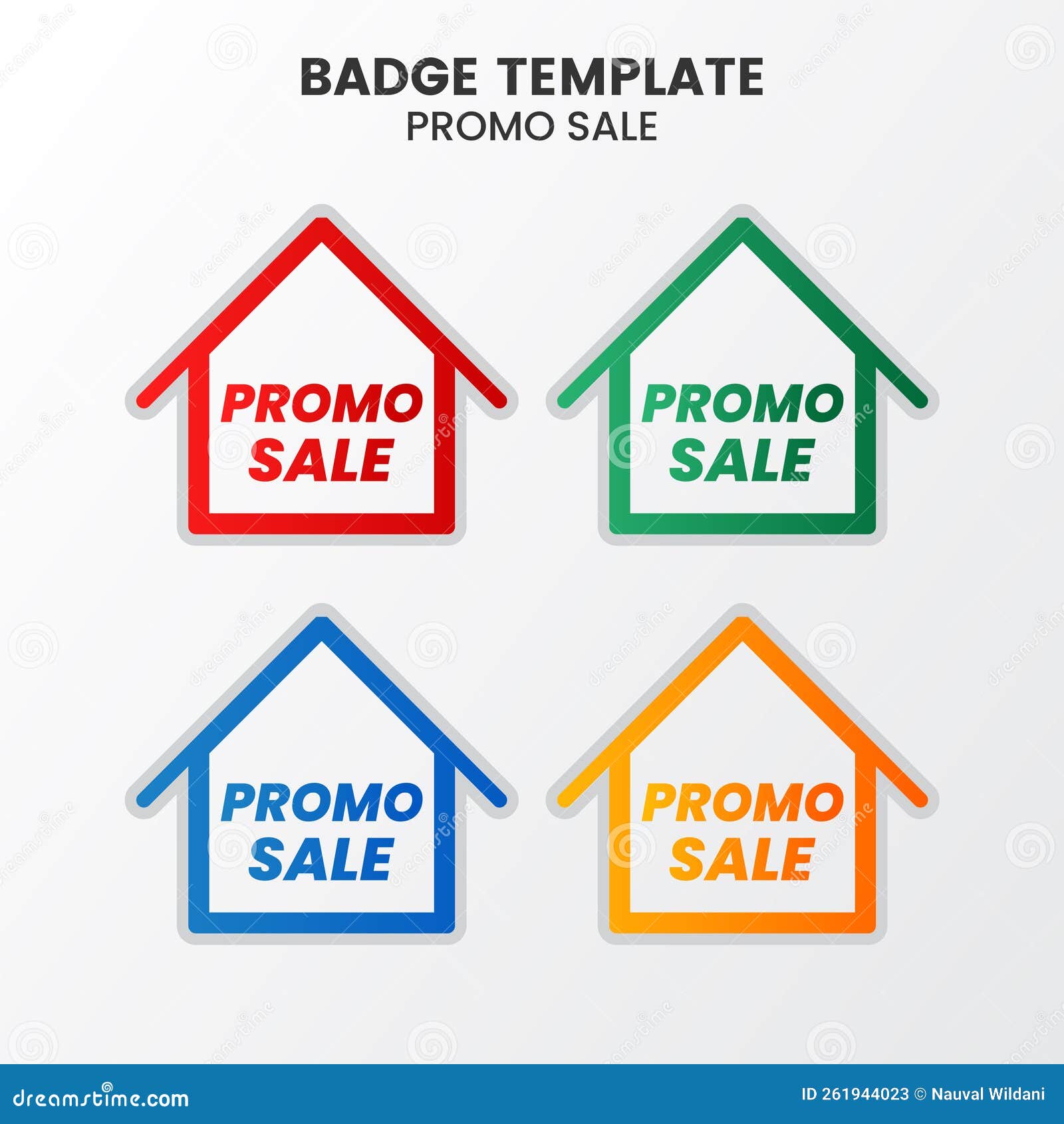 Flat Sale Badge Template Collection Stock Vector - Illustration of ...