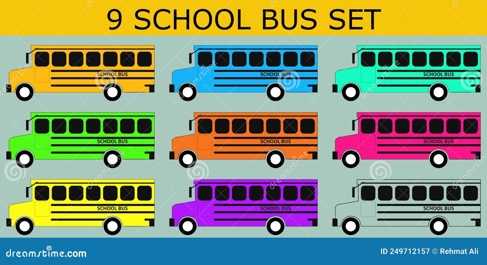 Buss School Education Student Editable Text Effect. Eps Vector File ...