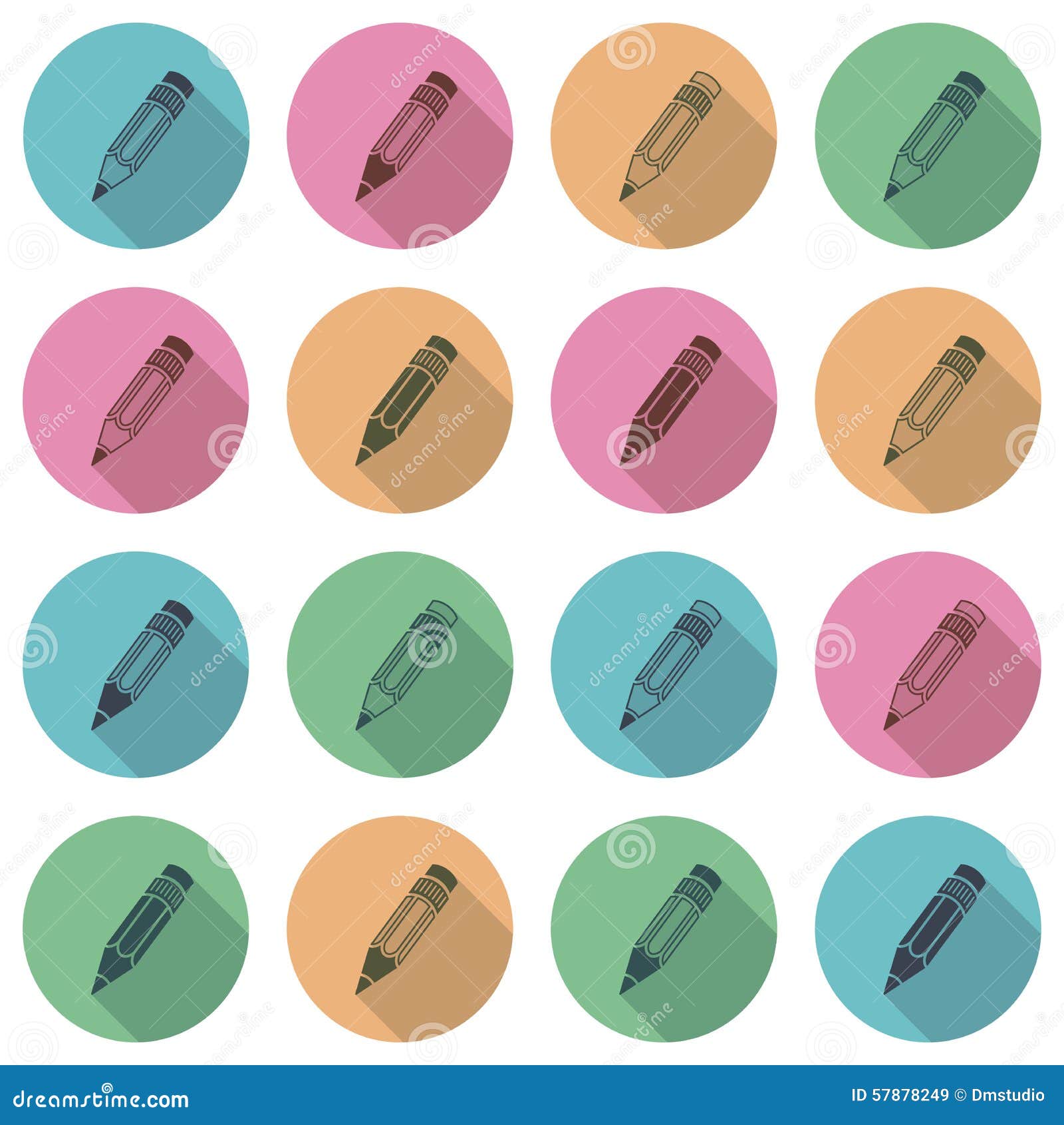 Pencil Icons Vector. Simple And Filled Pencil Sign. Stock Illustration ...