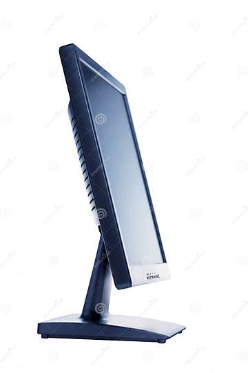 Flat Screen Computer Monitor Stock Photo - Image of modern, technology ...