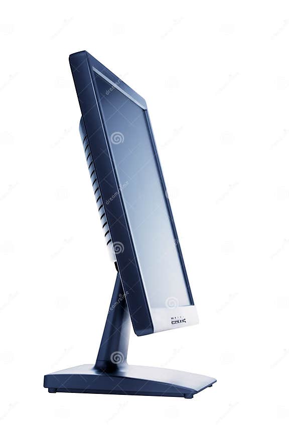 Flat Screen Computer Monitor Stock Photo - Image of modern, technology ...