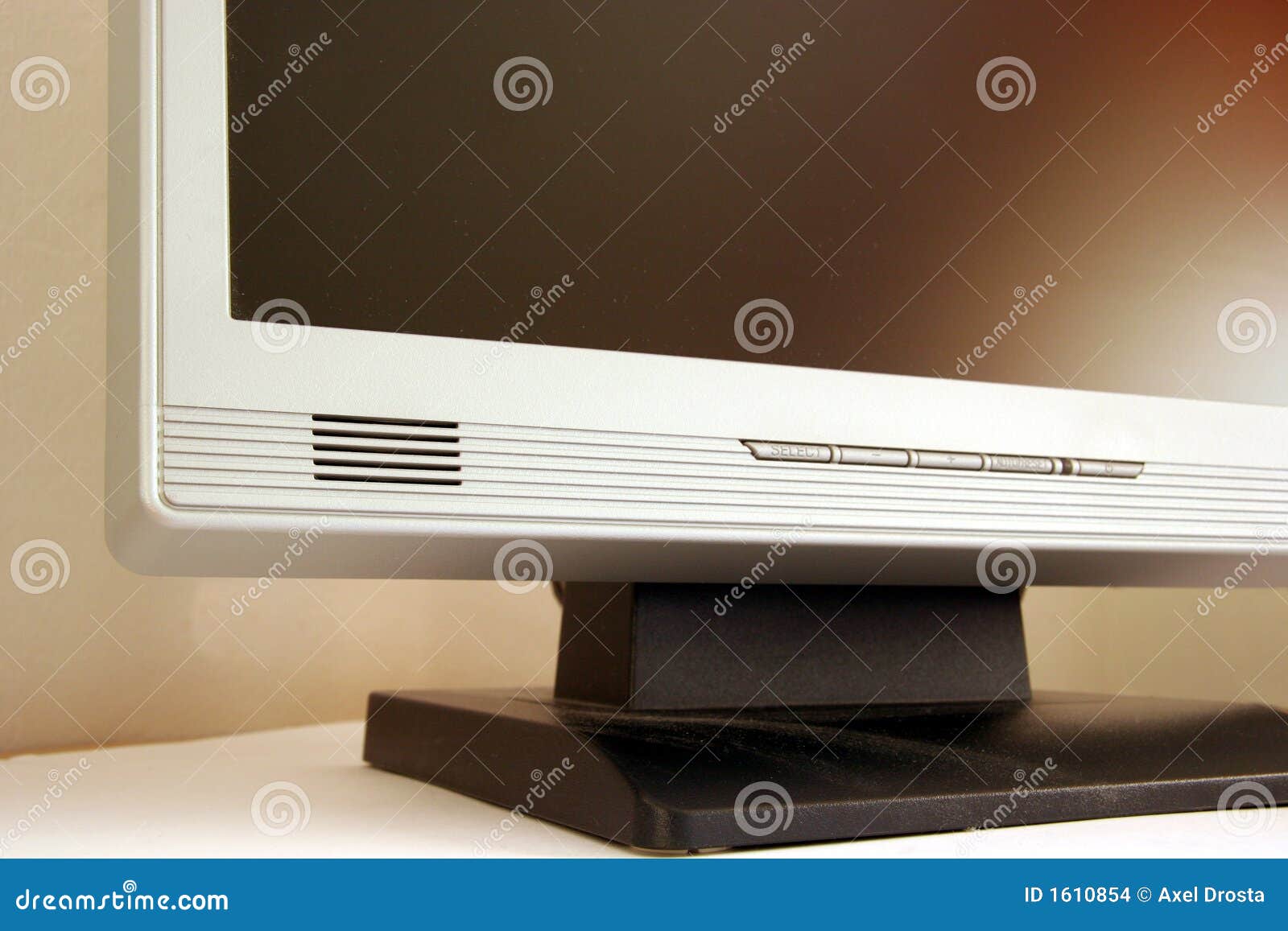 Flat Screen Monitor stock photo. Image of display, look - 1610854