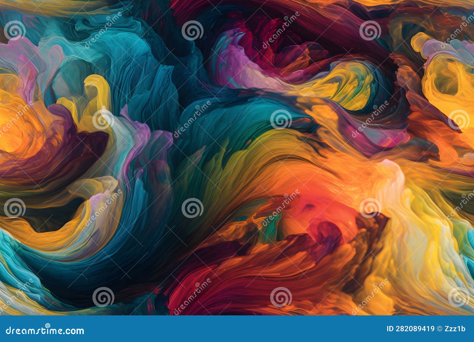 Seamless Artistic Background of Colored Diffusing Turbulent Fumes or ...