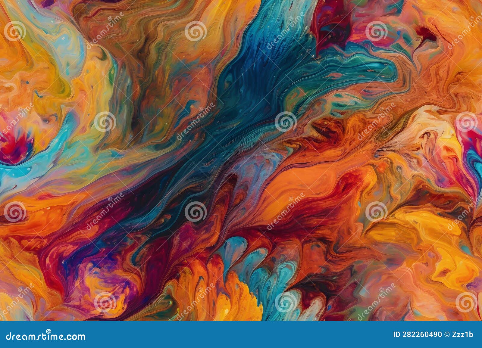 Seamless Artistic Background of Colored Diffusing Turbulent Fumes or ...