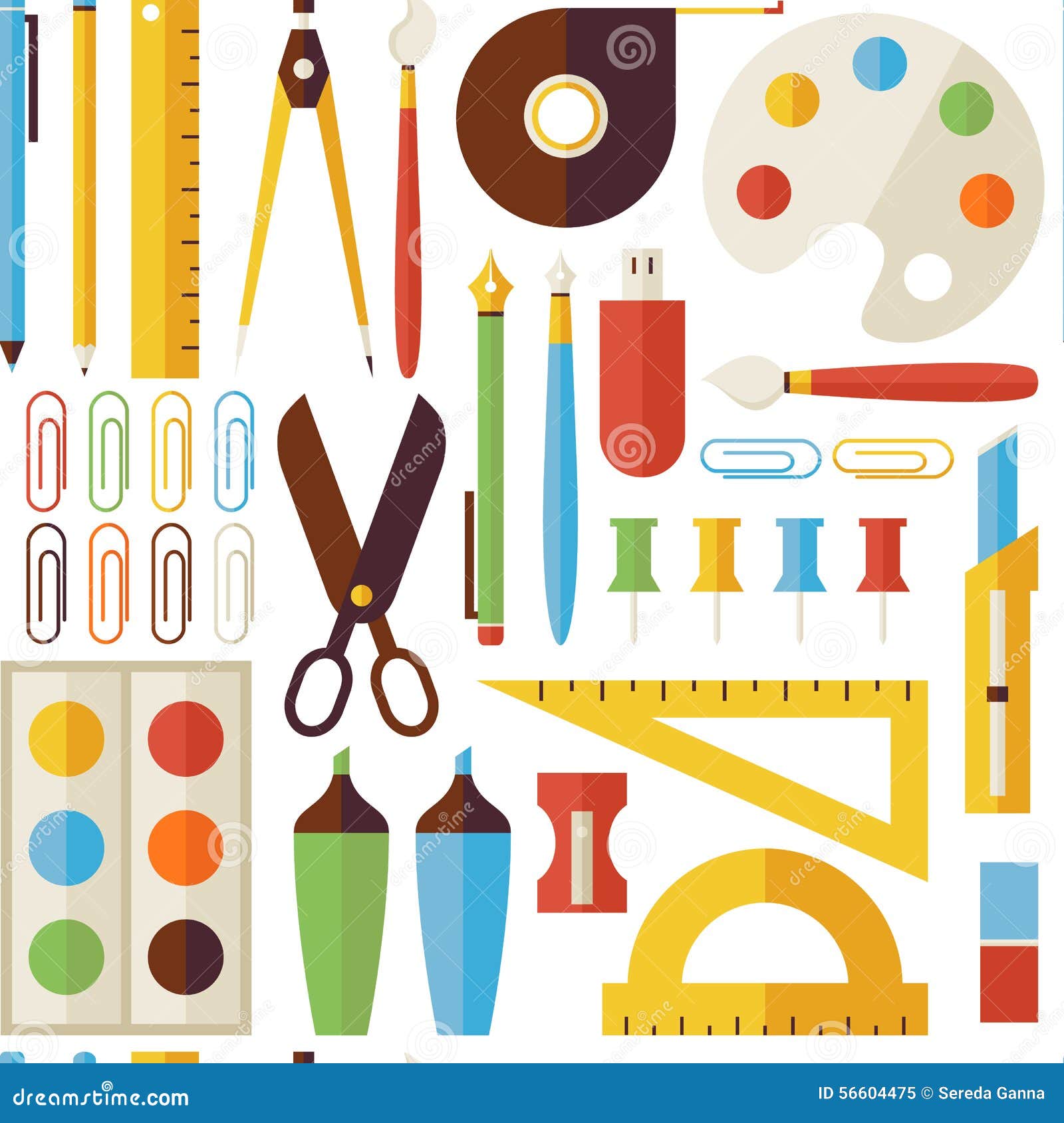 Office Instruments Stock Illustrations – 2,111 Office Instruments Stock ...