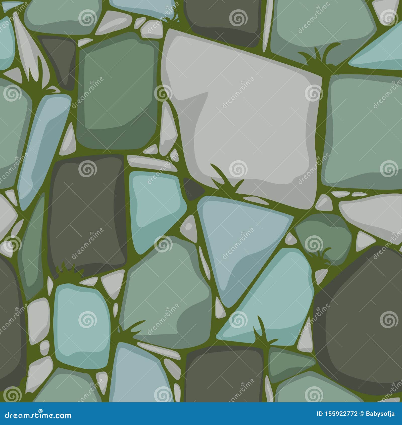 Cartoon Stone Texture Seamless